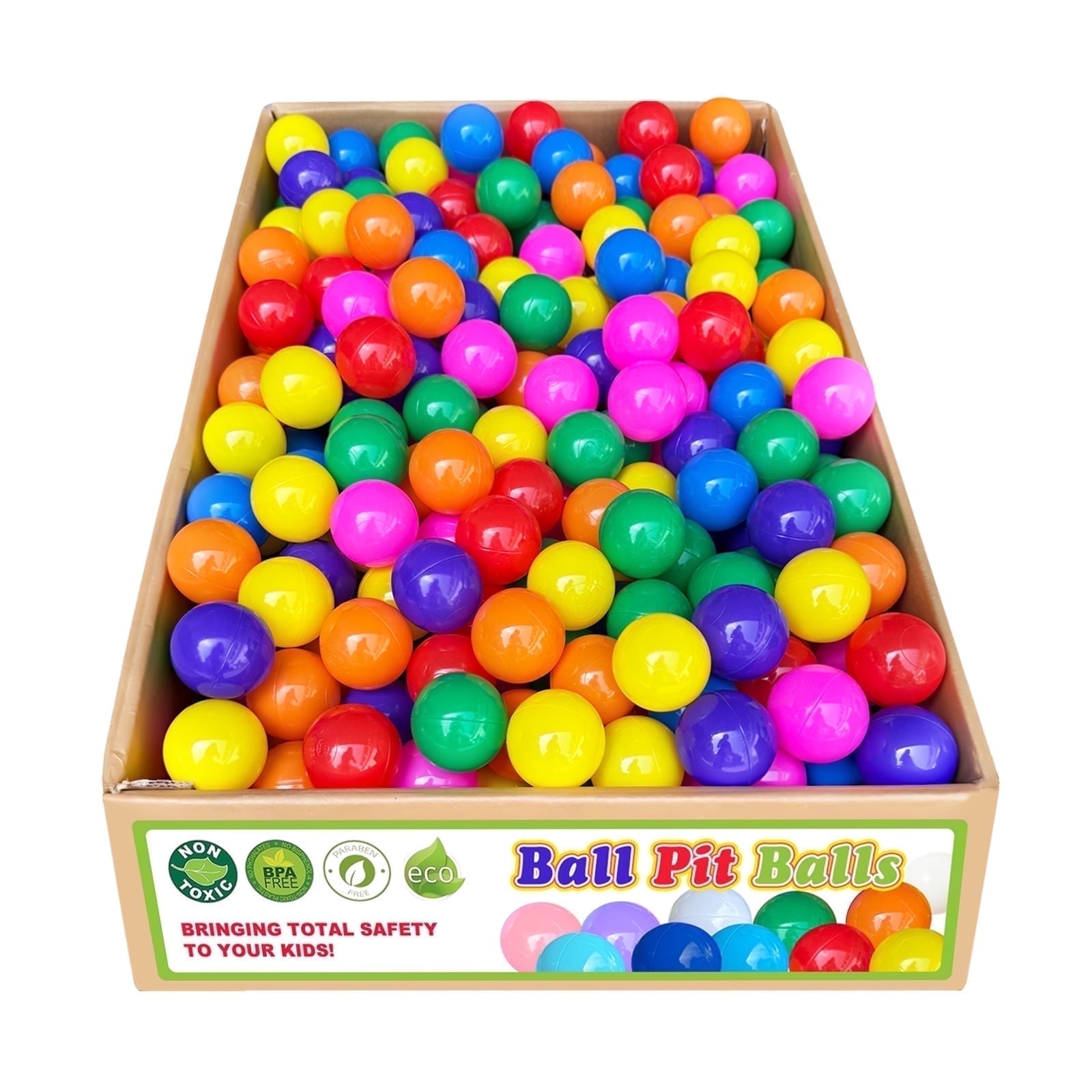 YUFER 500 Piece Ball Pit Balls for Kids & Toddlers, 2.2" Thickened ...