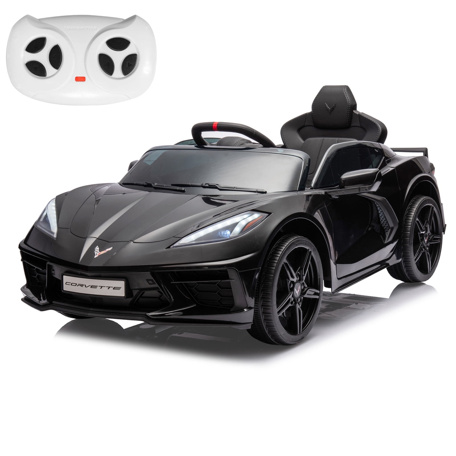 YUFU 12V Kids Electric Vehicles Corvette Ride on Car for Boys and Girls ...
