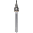 YUFUTOL SM-5 Tungsten Carbide Burr Pointed Cone Shape Double Cut Rotary ...