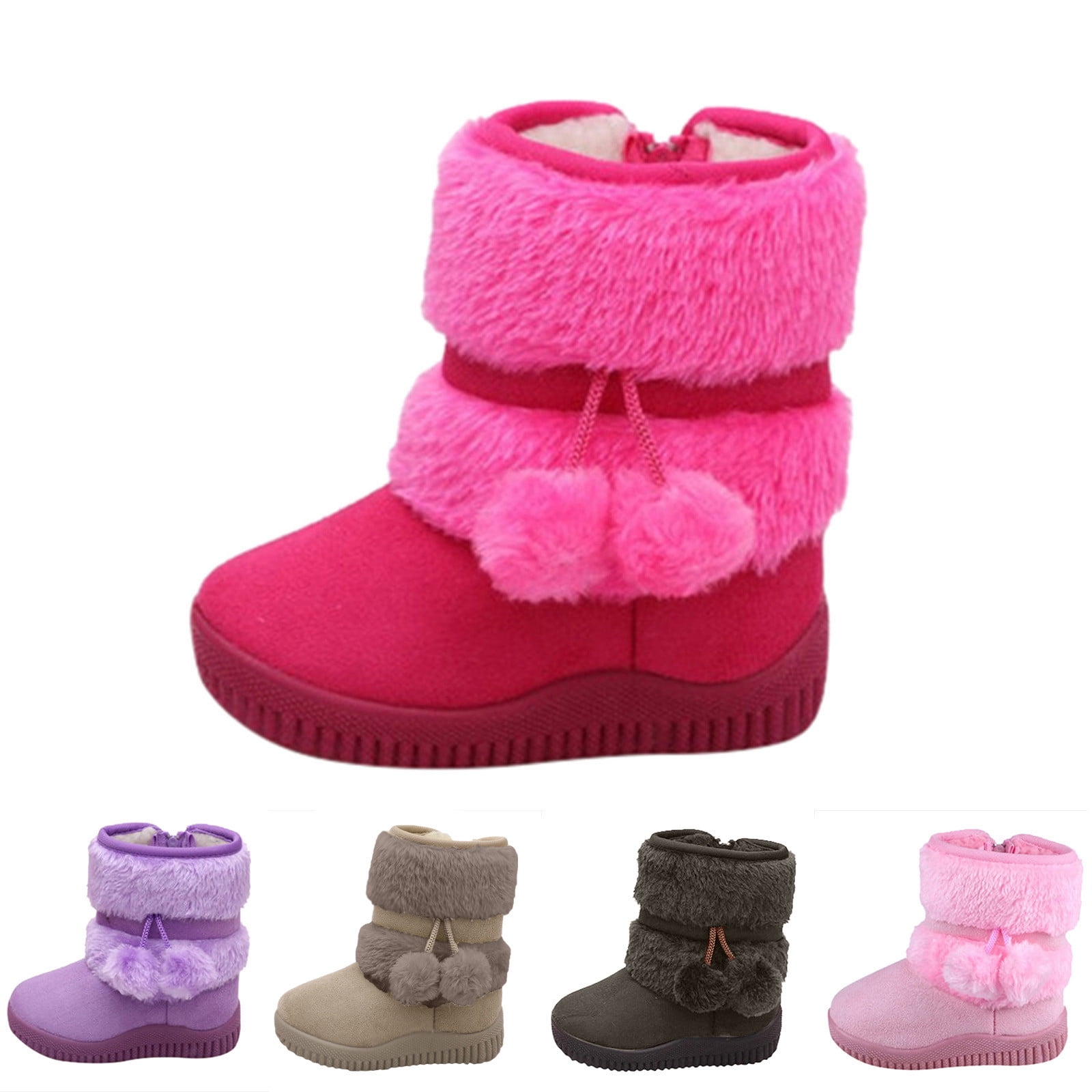YUGYXL Baby Winter Warm Snow Soft Sole Prewalker Non-Skid For Infant ...