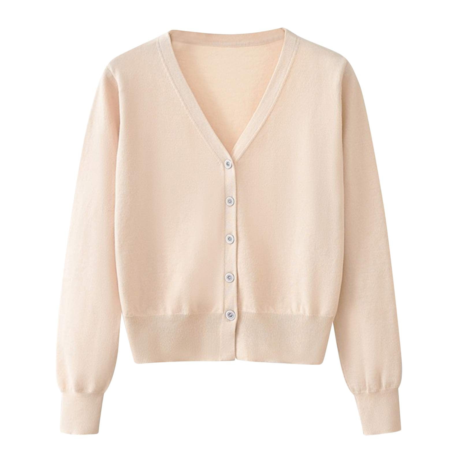 VEKDONE Womens Button Sweater Cardigan Lounge Long Sleeve Comfy ...
