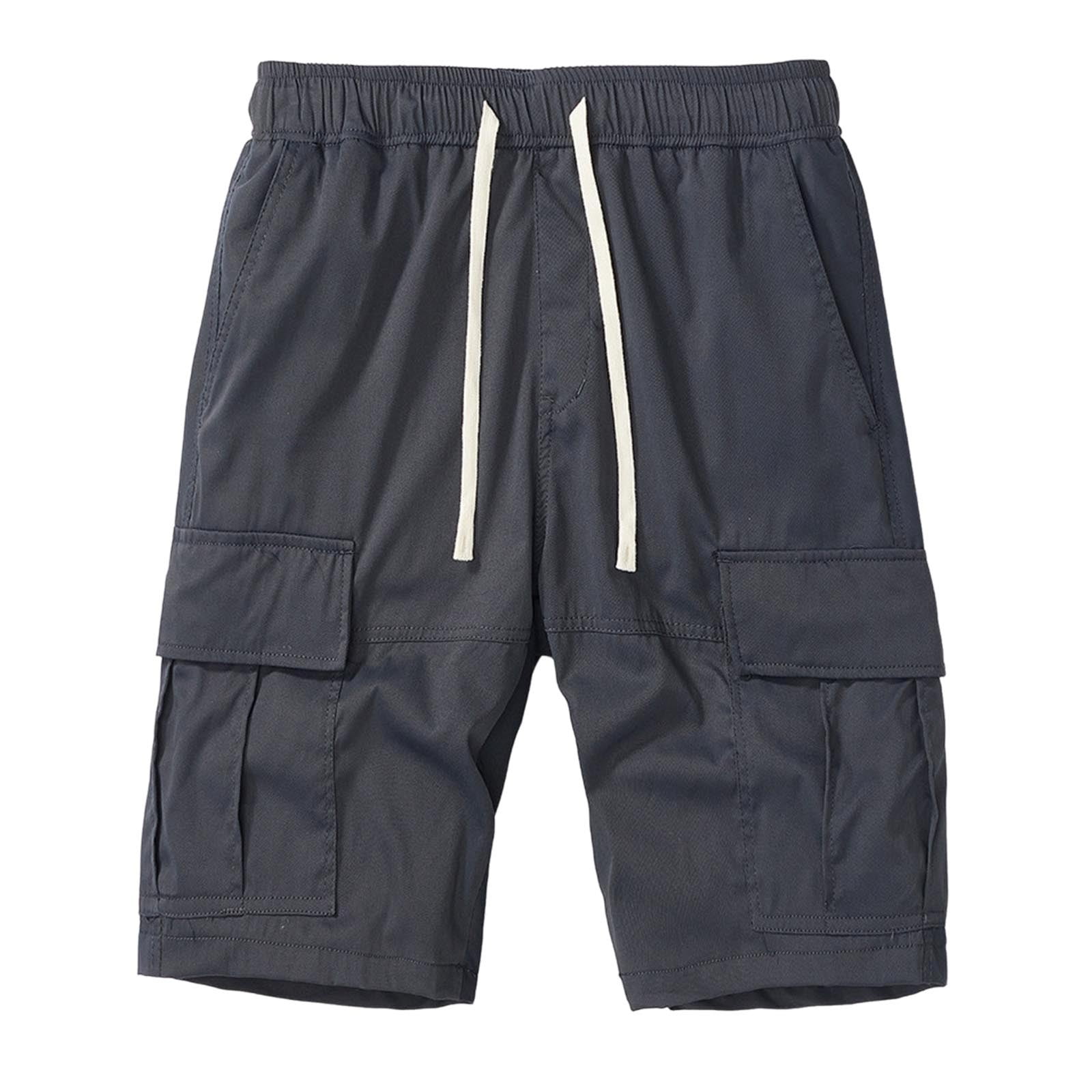 YUGYXL Elastic Waist Cargo Shorts for Men 2025 Drawstring Comfy Golf ...