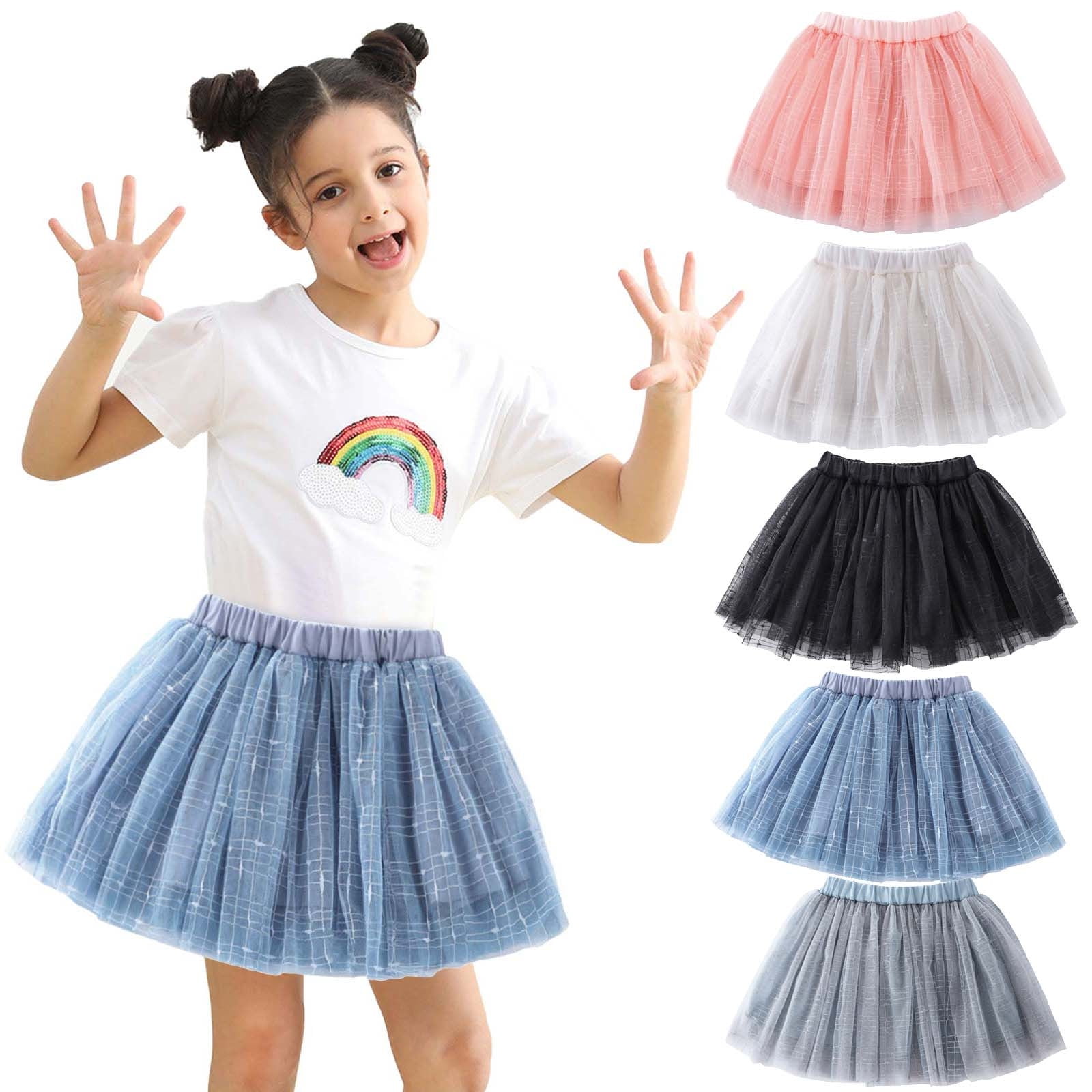 YUGYXL Girl Tutu Skirt Layers Tulle Tutus for Little Girls Fluffy ...