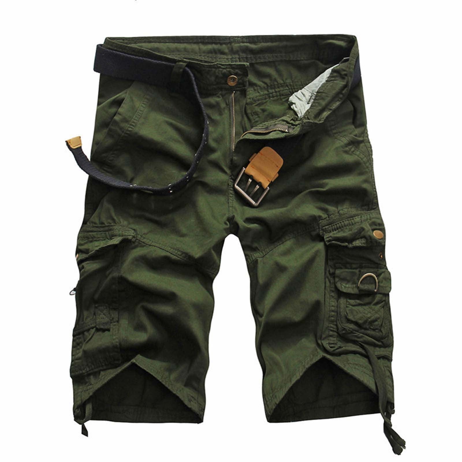 YUGYXL Men's Summer Cargo Shorts Outdoor Comfy Hiking Short with Multi ...