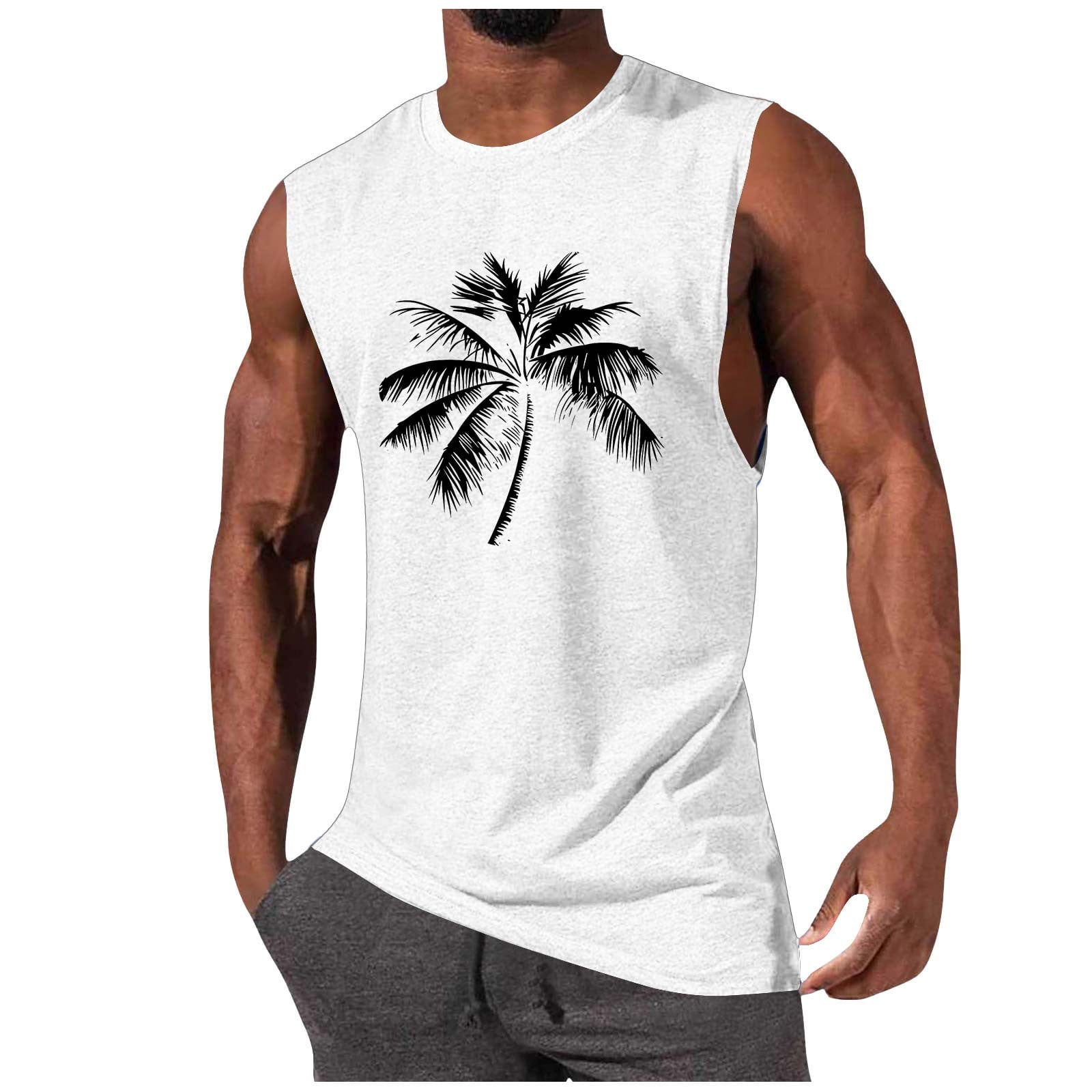YUGYXL Tank Track Athletic Running Vests for Man Summer Fall Boat Neck ...