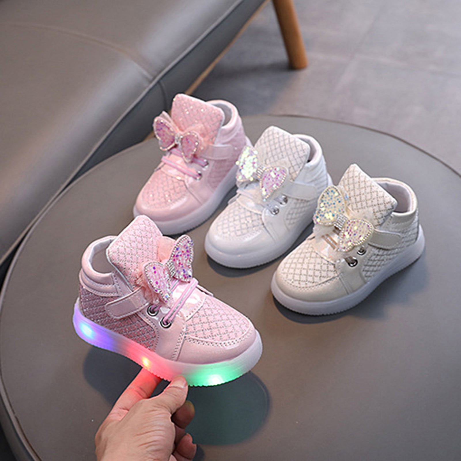 YUGYXL Toddler Shoes for Girl and Boy Light Up Shoes Little Kids Shoes ...