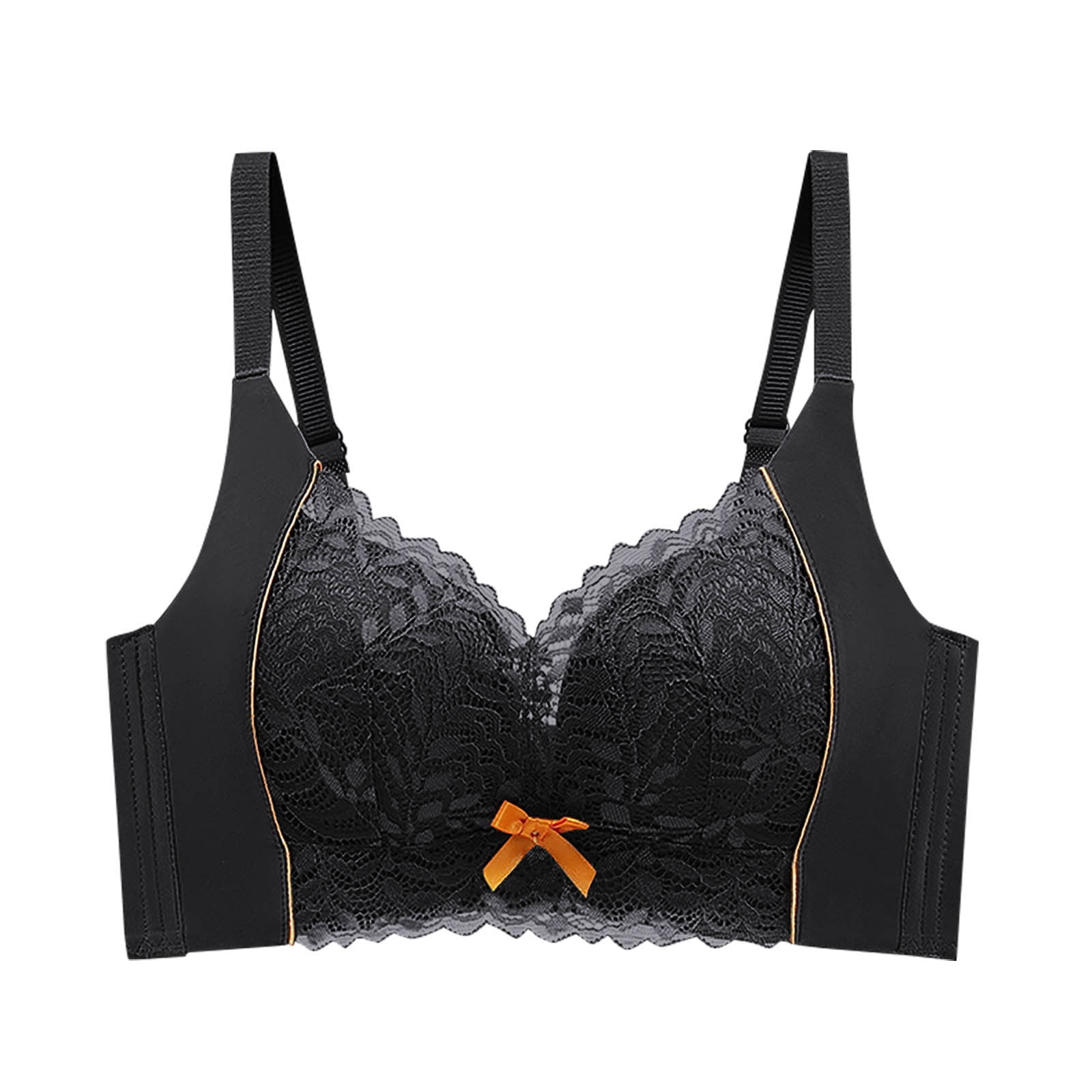 YUGYXL Women Seamless Lace Bra Adjustable Wireless Bras with Stretch ...