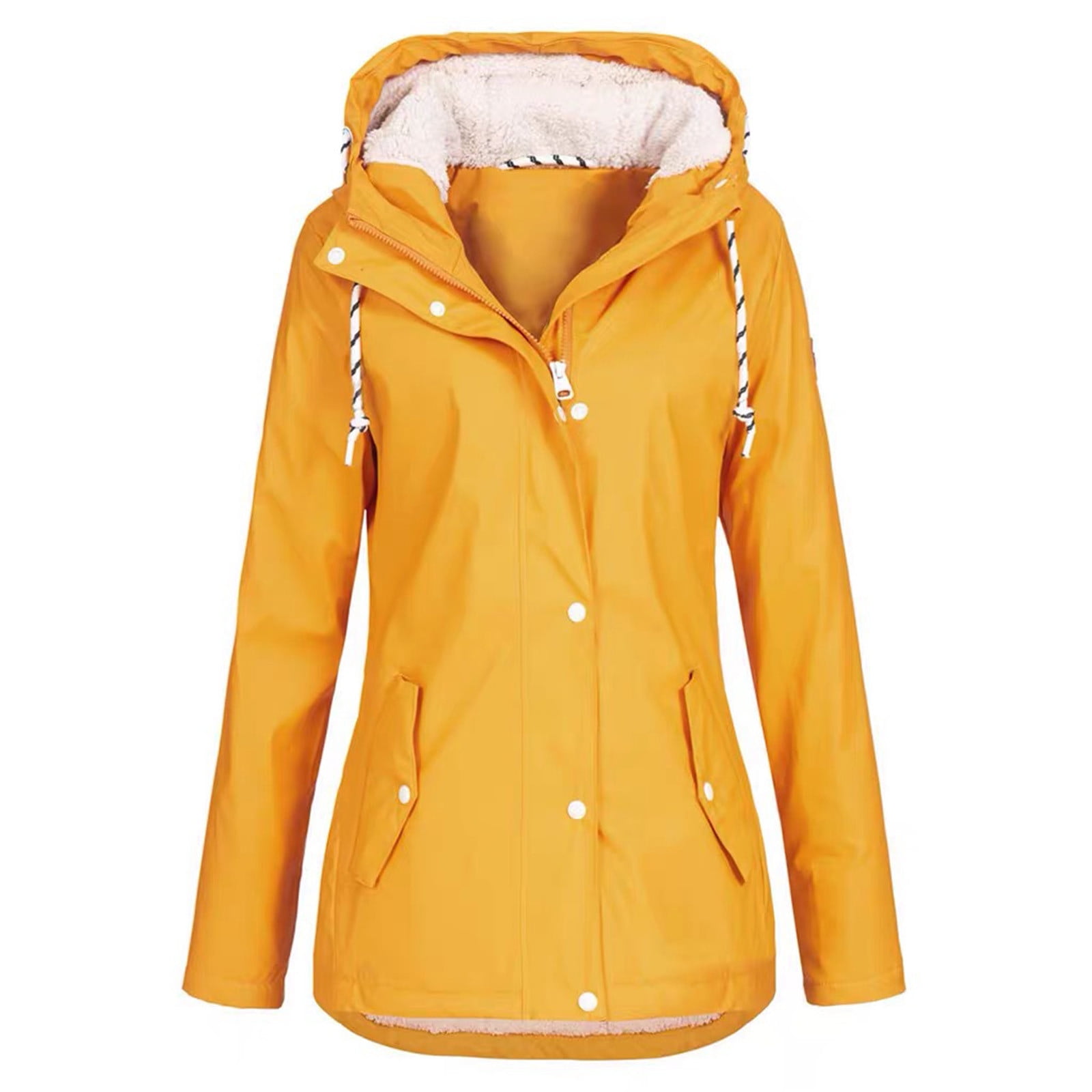 YUGYXL Women's Winter Outdoor Coats Plus Size Waterproof Windbreaker ...