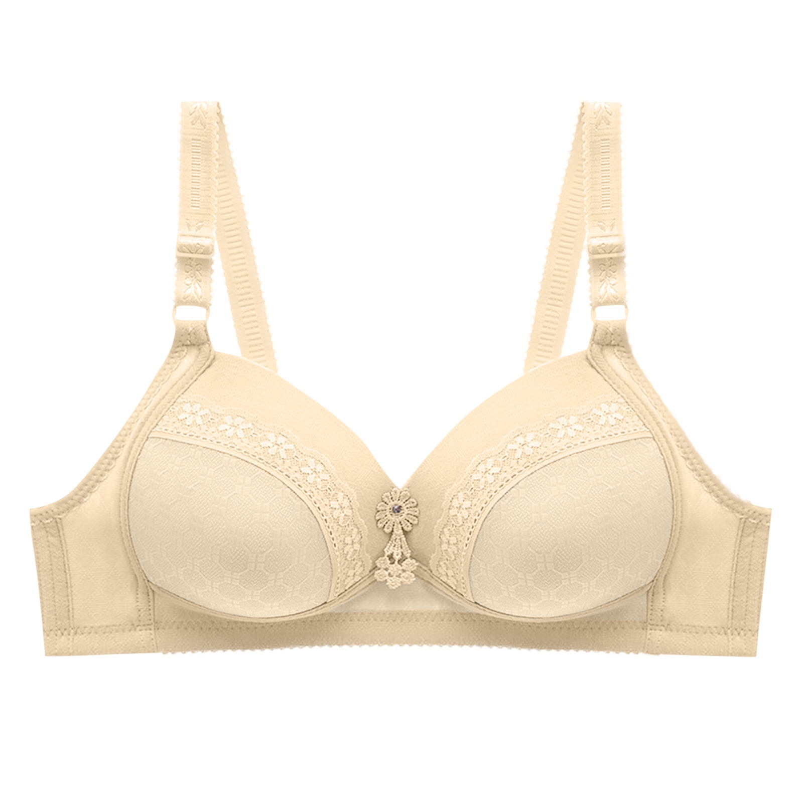 YUGYXL Women's Wireless Bras Adjustable Comfy Everyday Bra Full Figure Corset Bra Lightweight ...