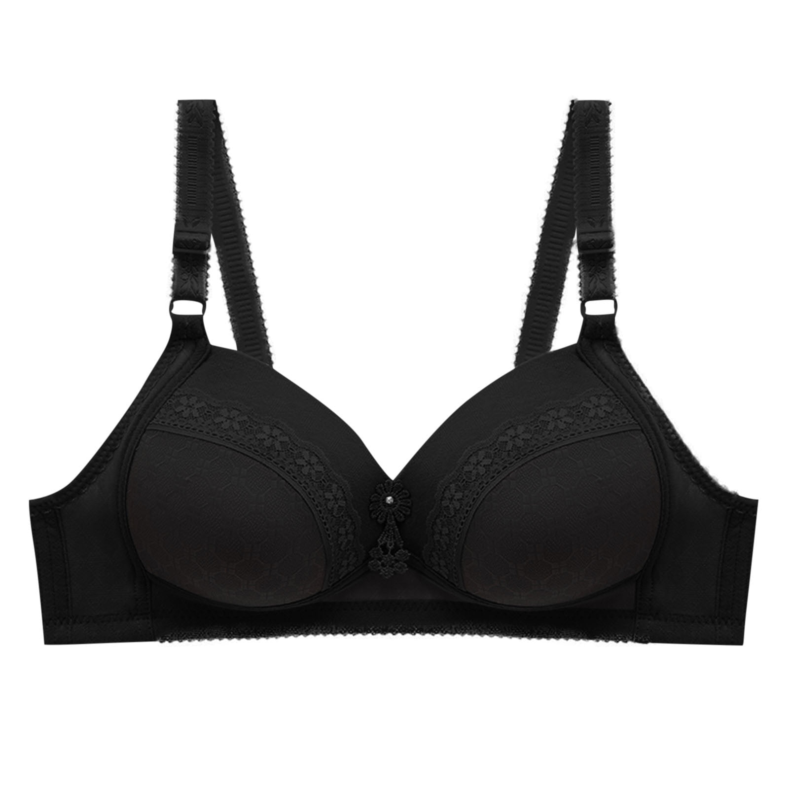 YUGYXL Women's Wireless Bras Adjustable Comfy Everyday Bra Full Figure ...