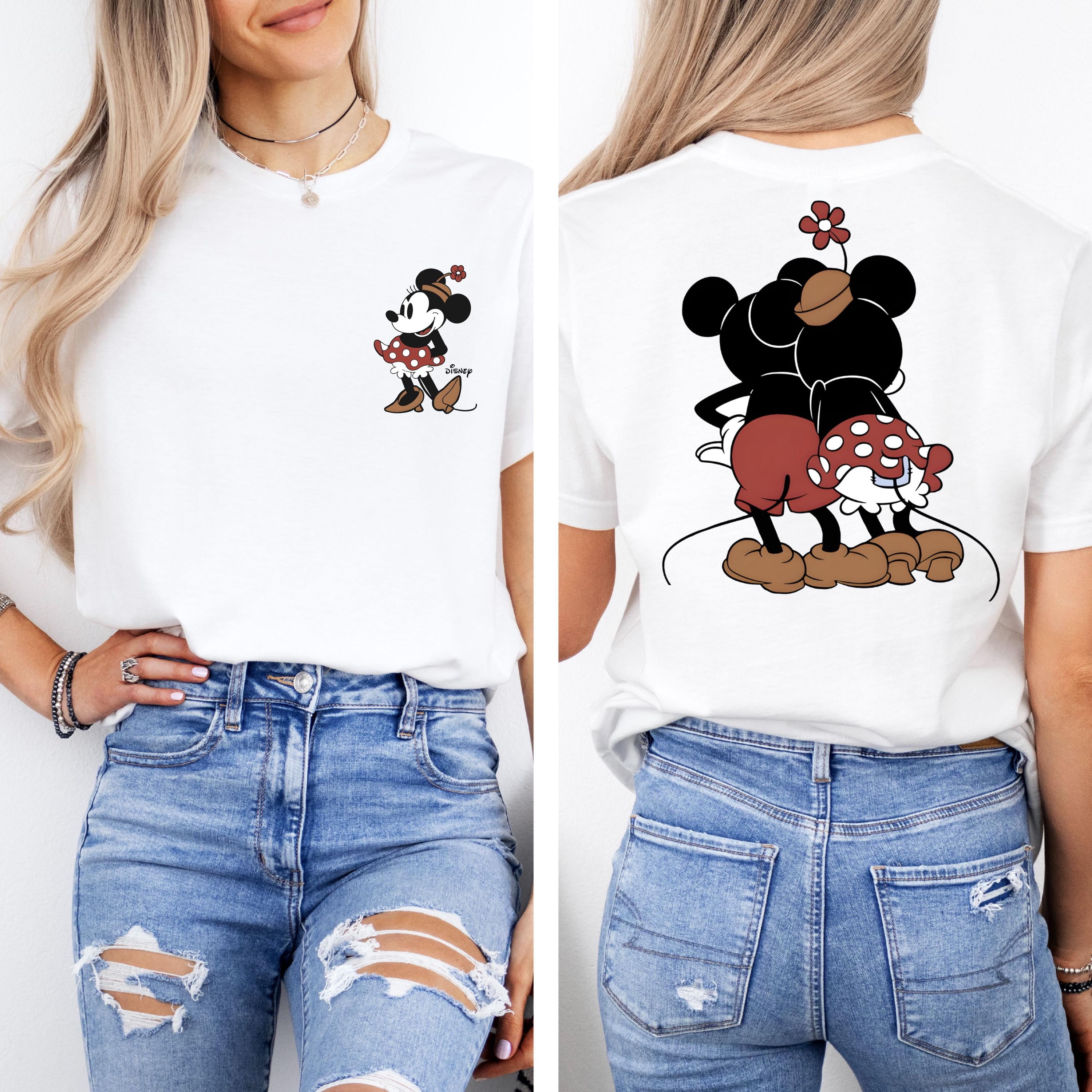 YUHAK Disney Mickey Minnie Love Shirt, Mickey and Minnie Valentines T-Shirt, Mickey Minnie ...
