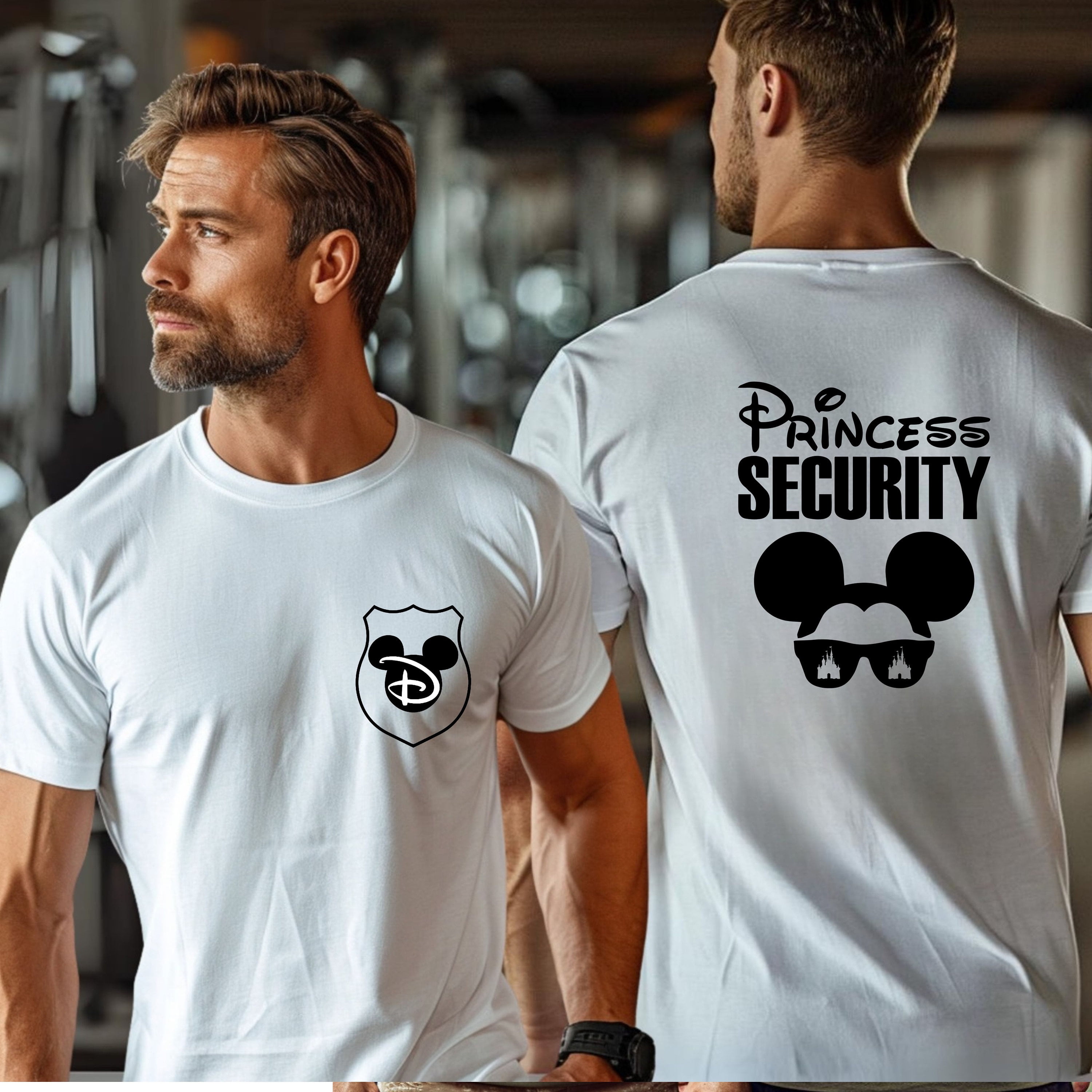 YUHAK Disney Princess Security T-Shirt, Princess Security Shirt, Family ...