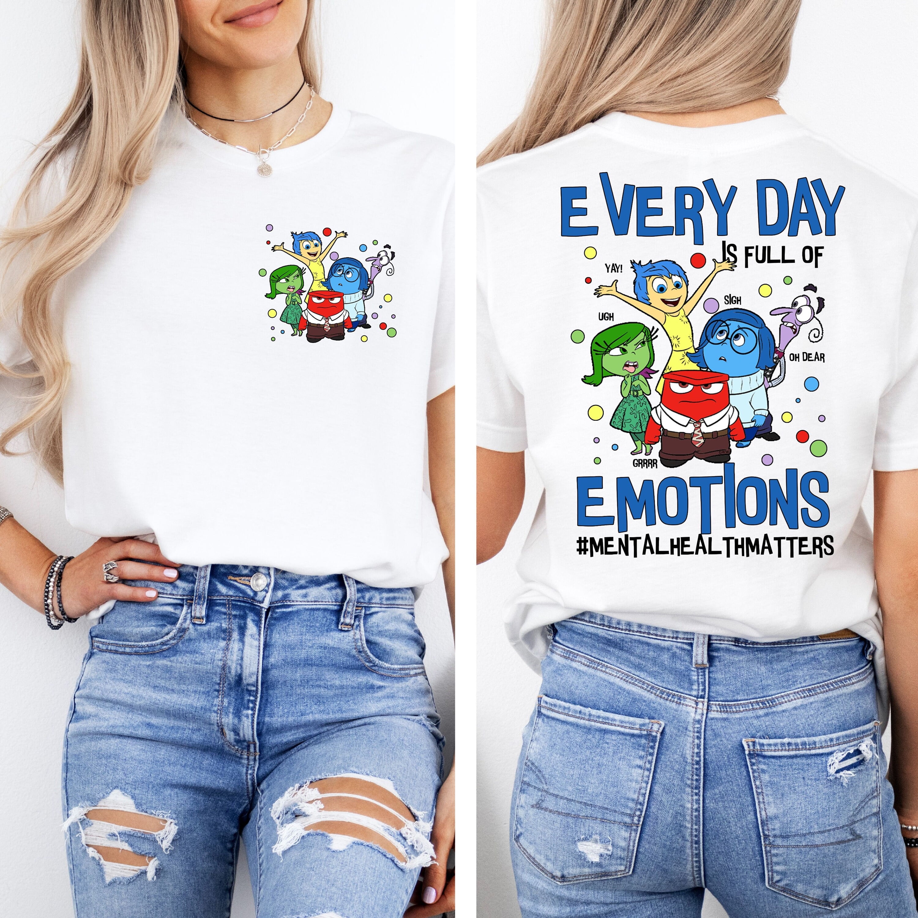 YUHAK Every Day Is Full Of Emotions Shirt, Mental Health Shirt, Inside ...