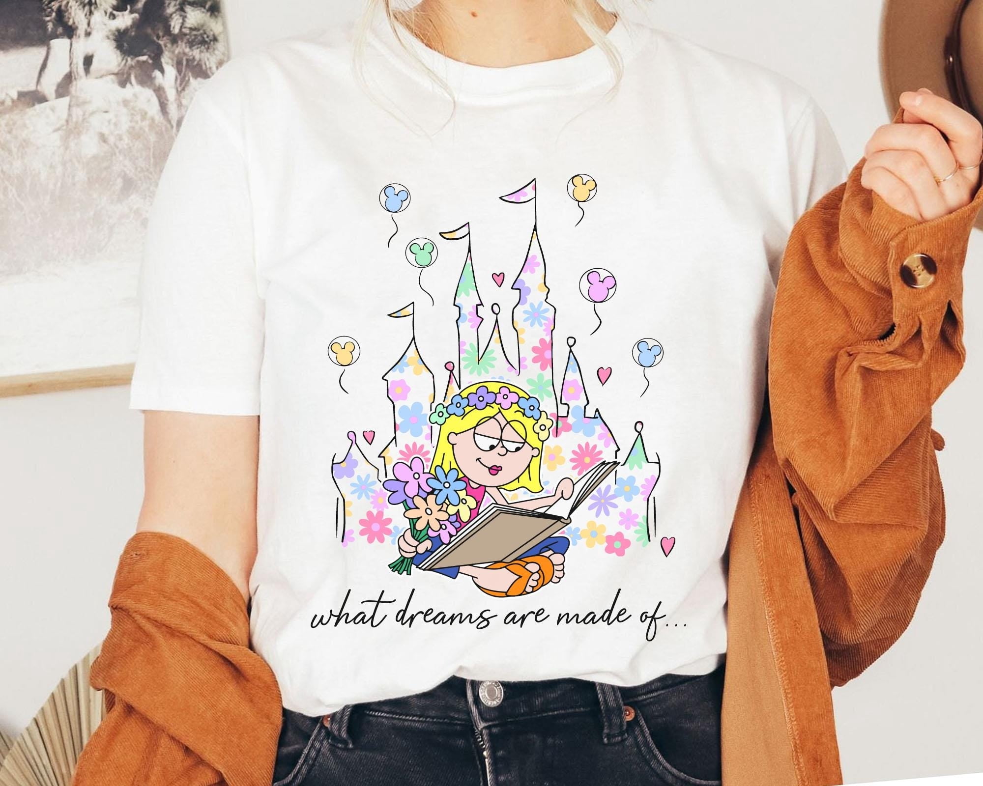 YUHAK Groovy Hippie Lizzie Mcguire Disney Castle Floral What Dreams Are ...
