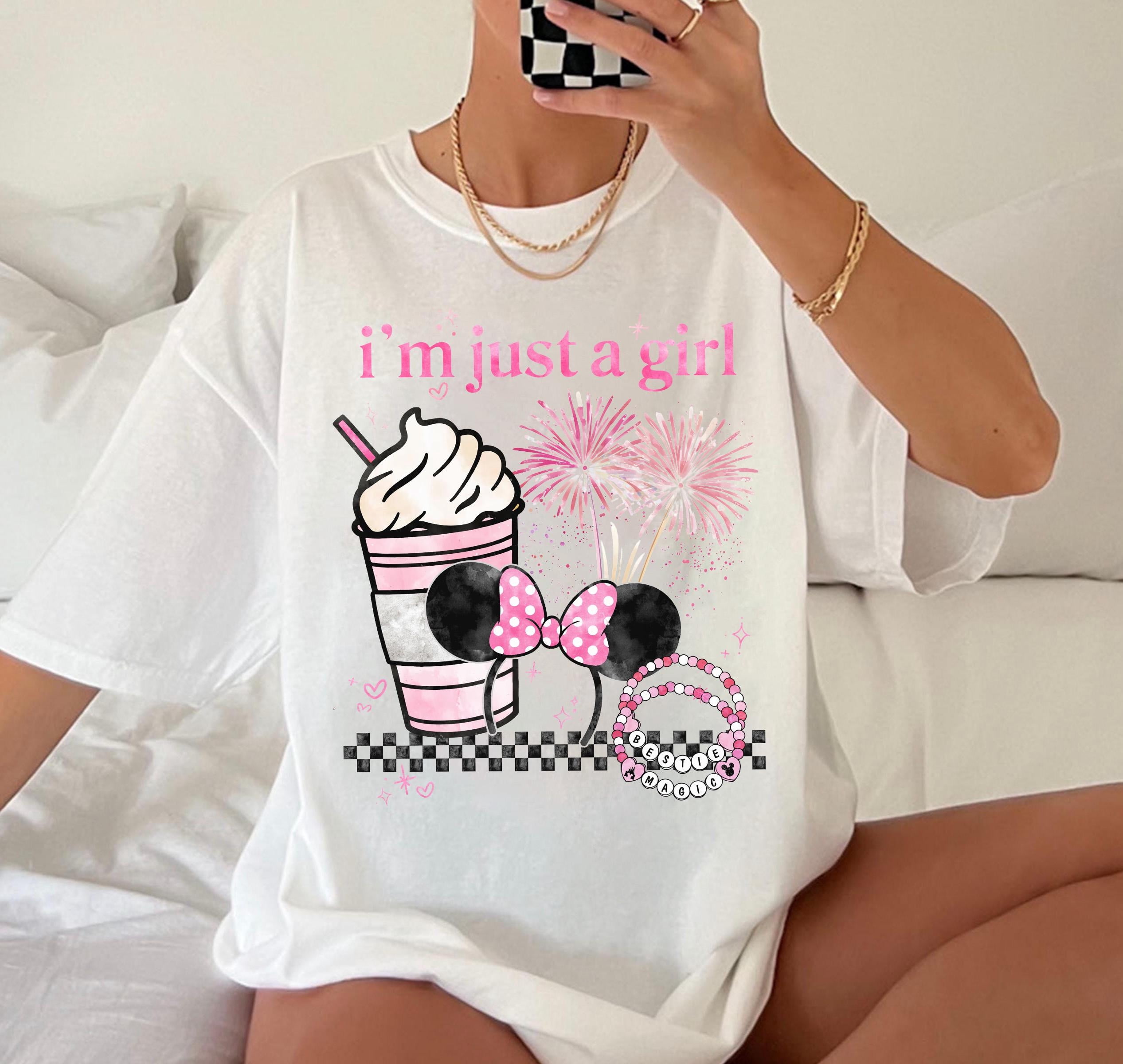 YUHAK I'm Just a Girl Disneyland and Walt Disney World Girls Trip Shirt ...