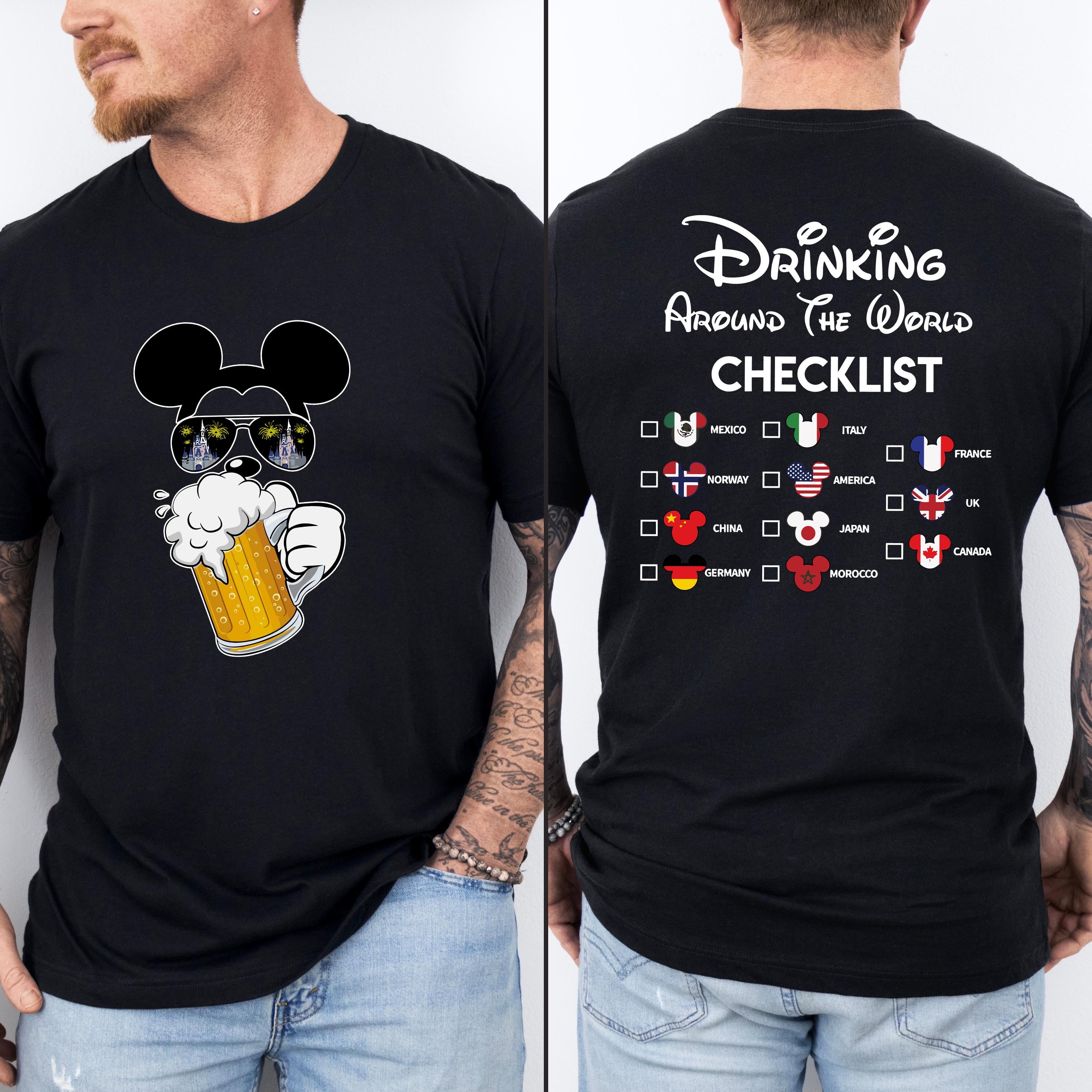 YUHAK Mickey Beer Minnie Wine Front and Back, Epcot Drinking Around The ...