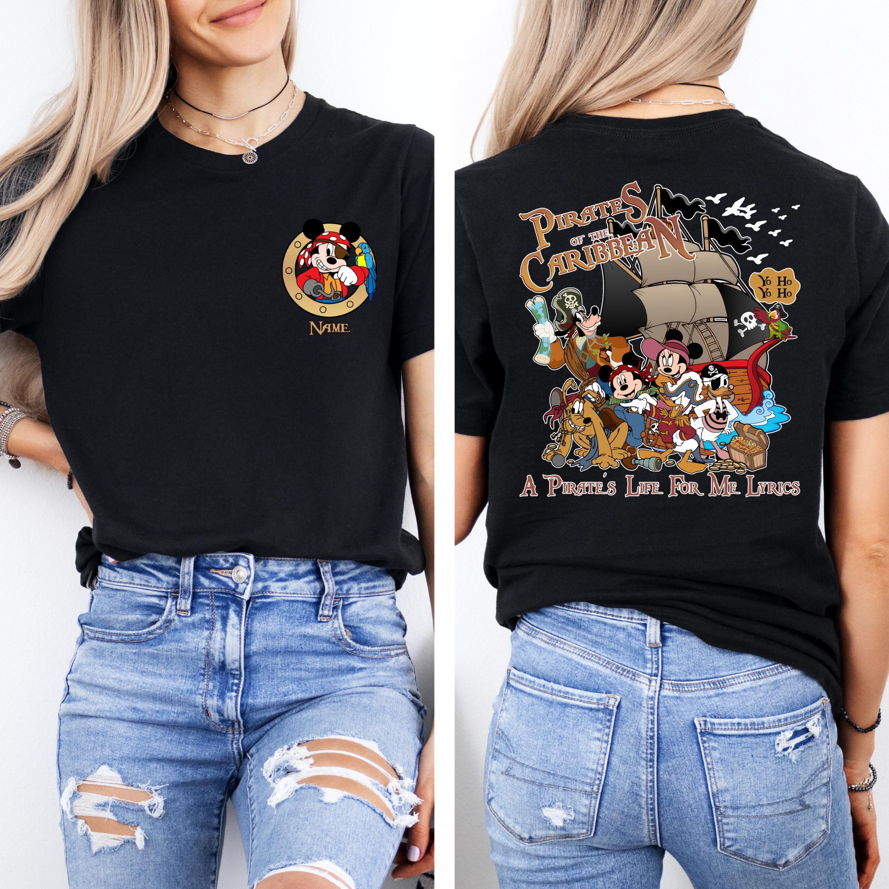 YUHAK Personalized Mickey and Friend Pirate Shirt, Custom Disney Pirate Cruise Shirt, Disneyland ...