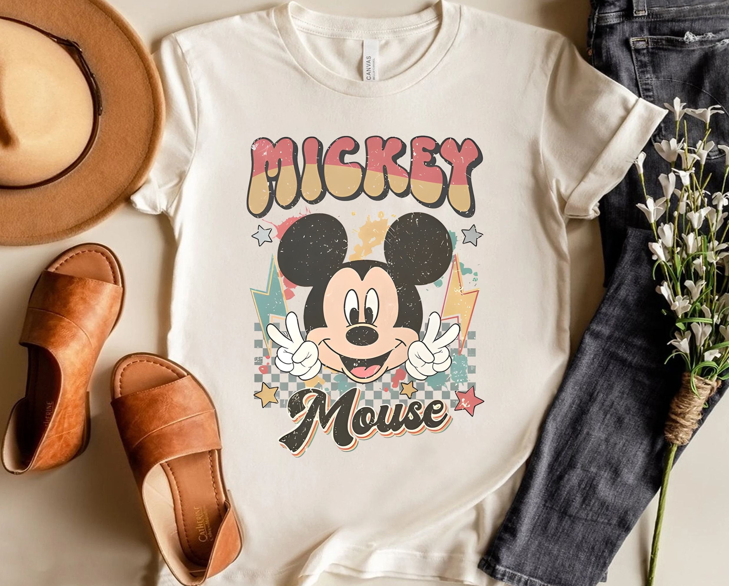 YUHAK Retro 90S Disney Mickey Shirt | Walt Disney World Matching TShirt | Disney Vacation Tee ...