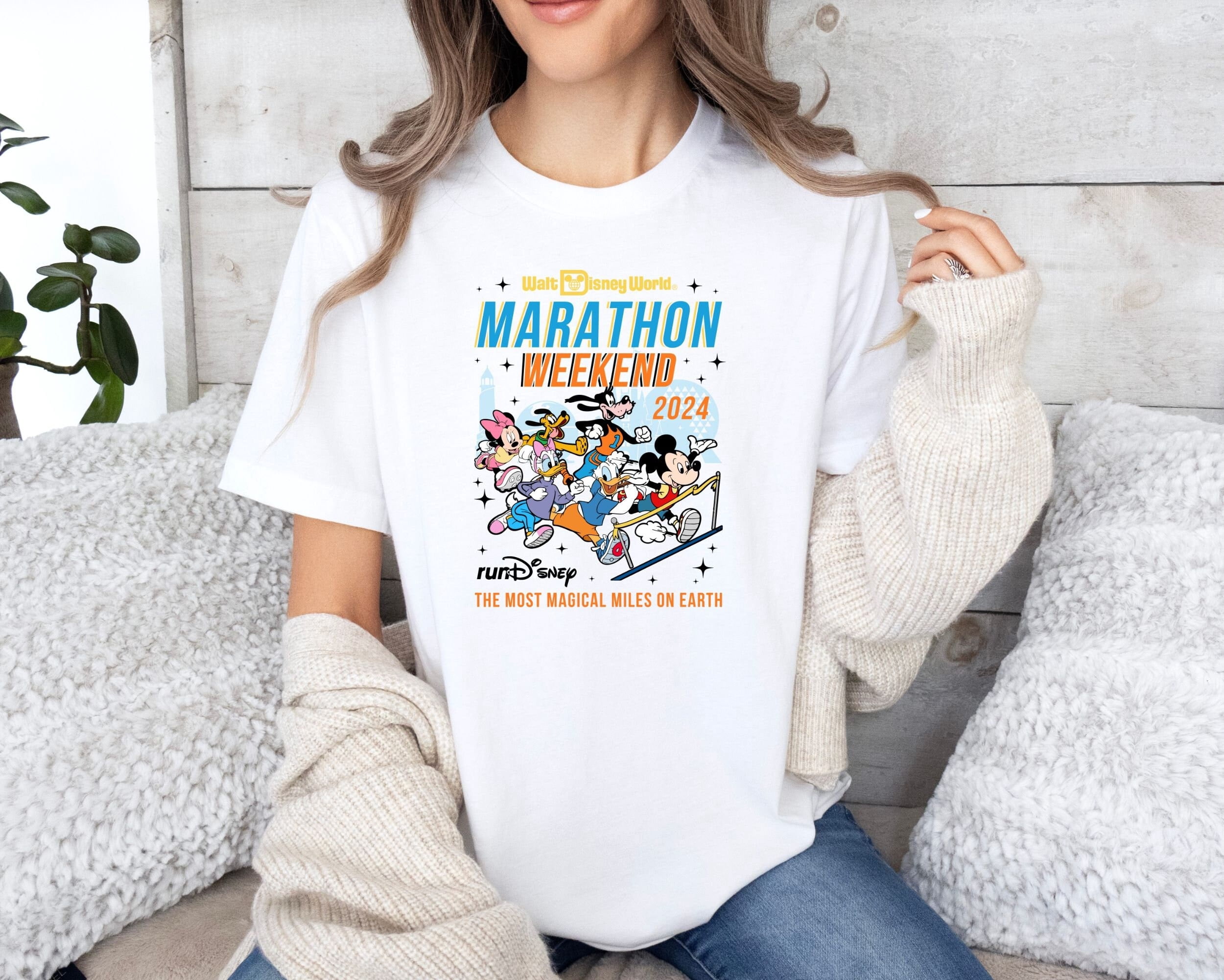 YUHAK RunDisney Mickey And Friends Marathon Weekend 2024 T-Shirt ...
