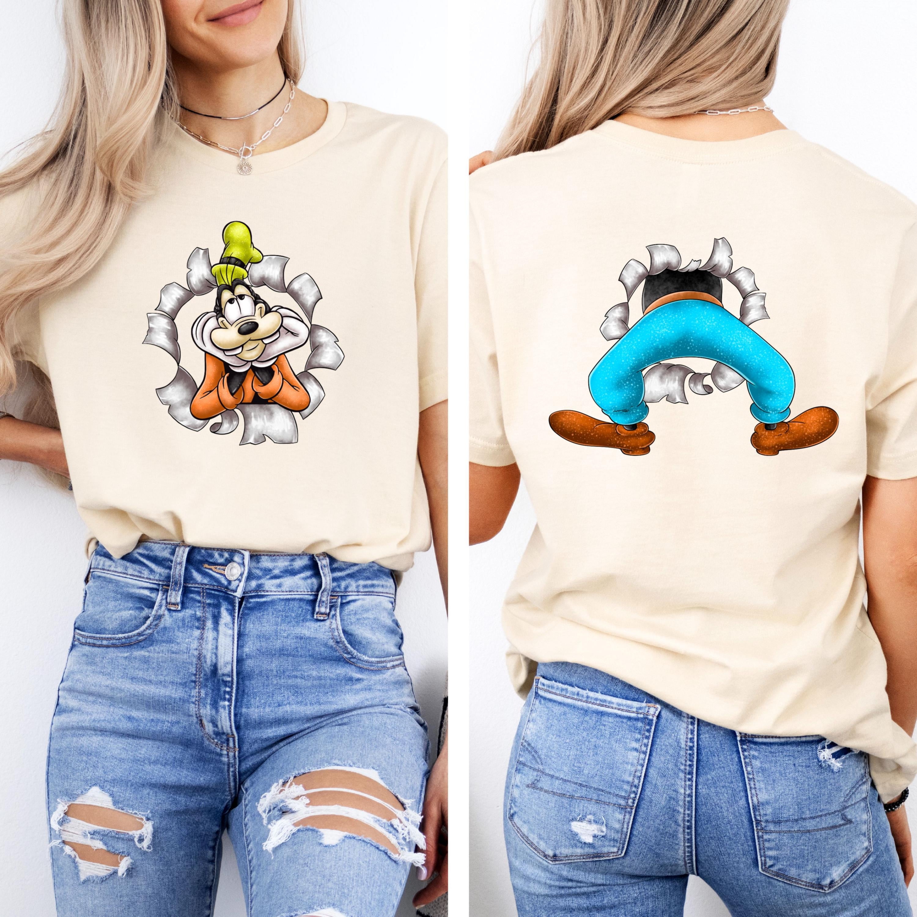 YUHAK Two Sided Goofy Shirt, Disneyland Family Vacation Shirt, Funny ...