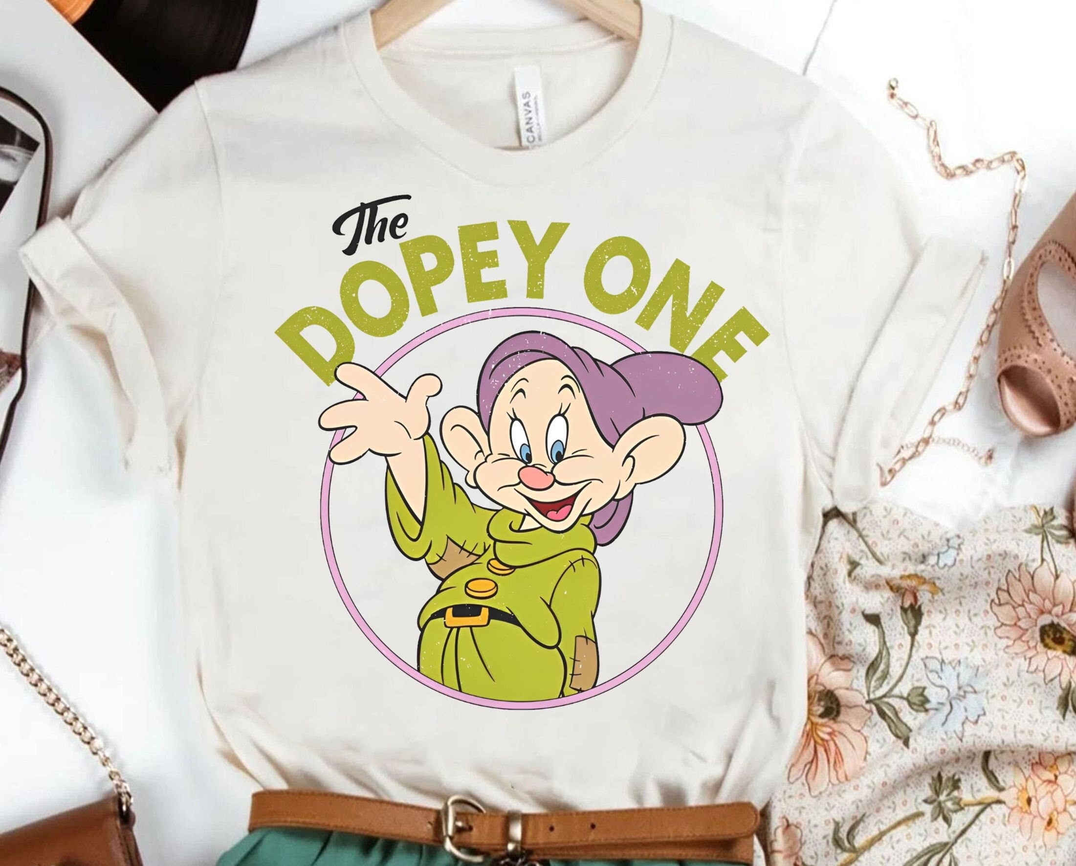 YUHAK Vintage 90S The Dopey One Shirt | Snow White And Seven Dwarfs T ...
