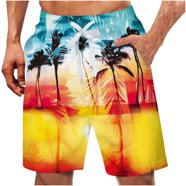 SURF CUZ Mens Swim Trunks with Compression Liner Mens Swimming Trunks 5 ...