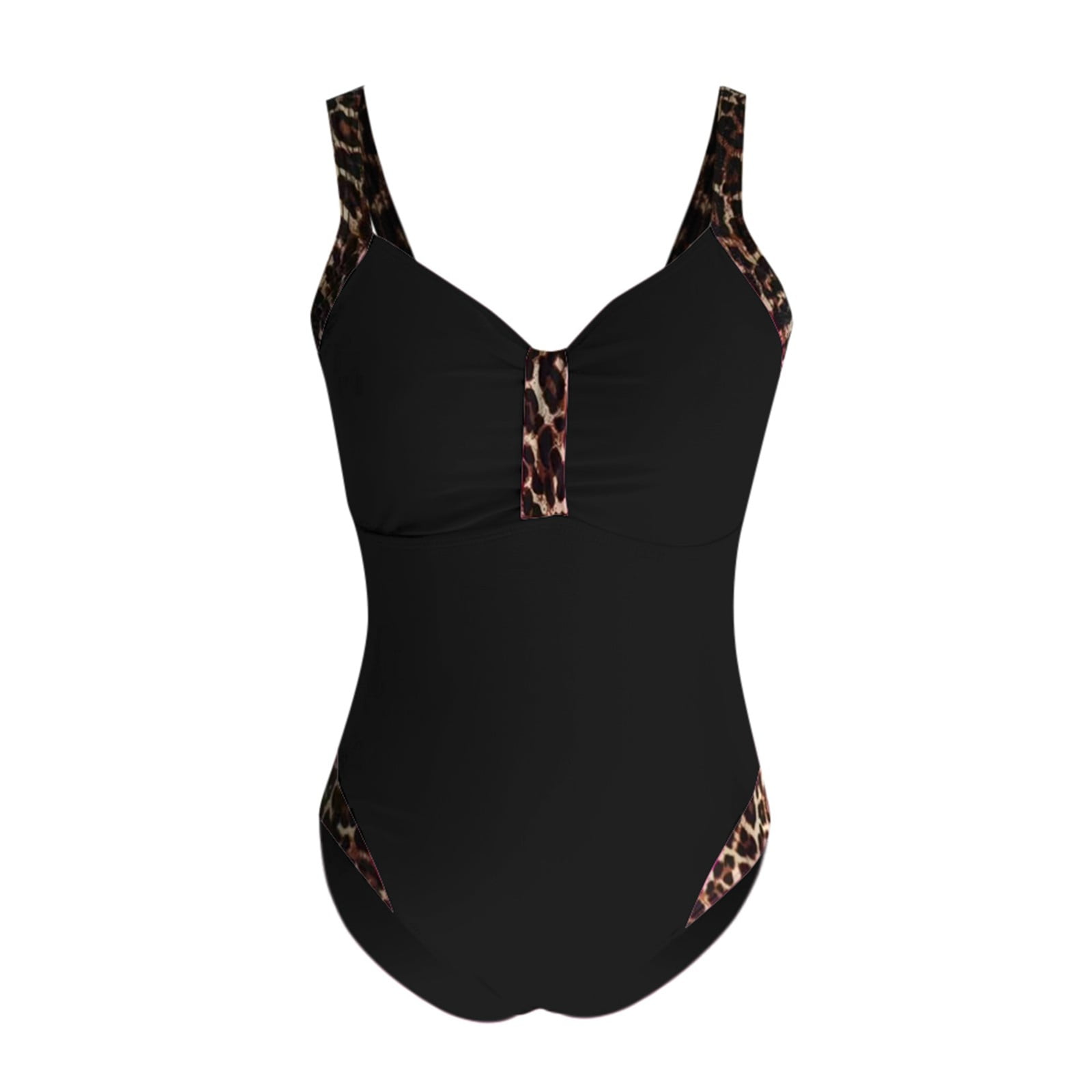 Yuhaotin Cute Bikinis Swimsuit Solid Color Thin Seaside Hot Spring Vacation Border Swimsuit 1