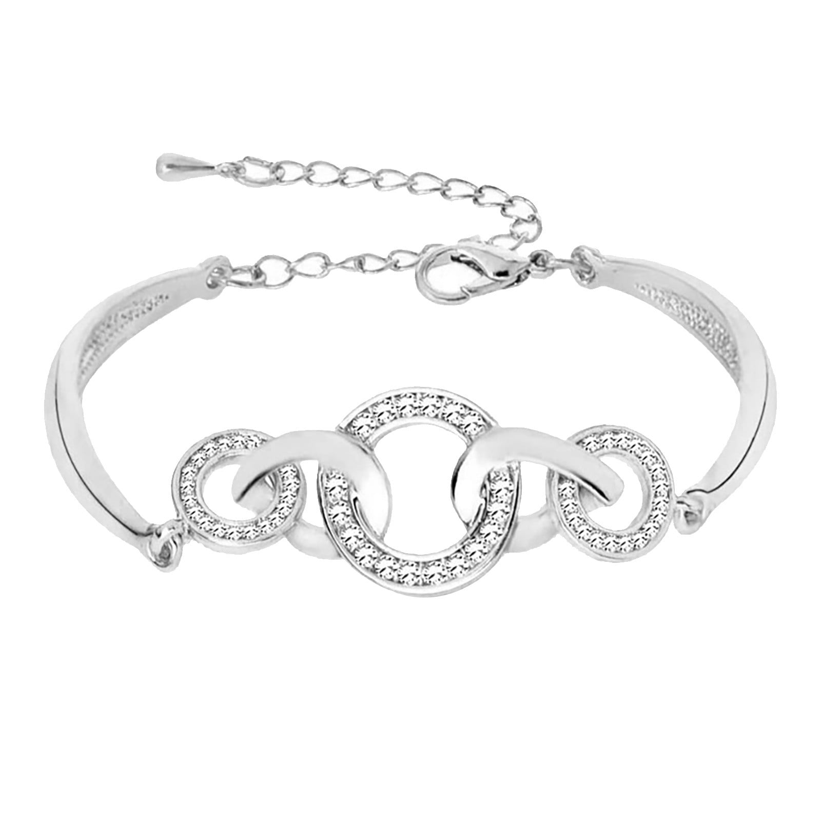 YUHAOTIN Diamond Heart Bracelet Good Sister Bracelet Women Gifts for ...