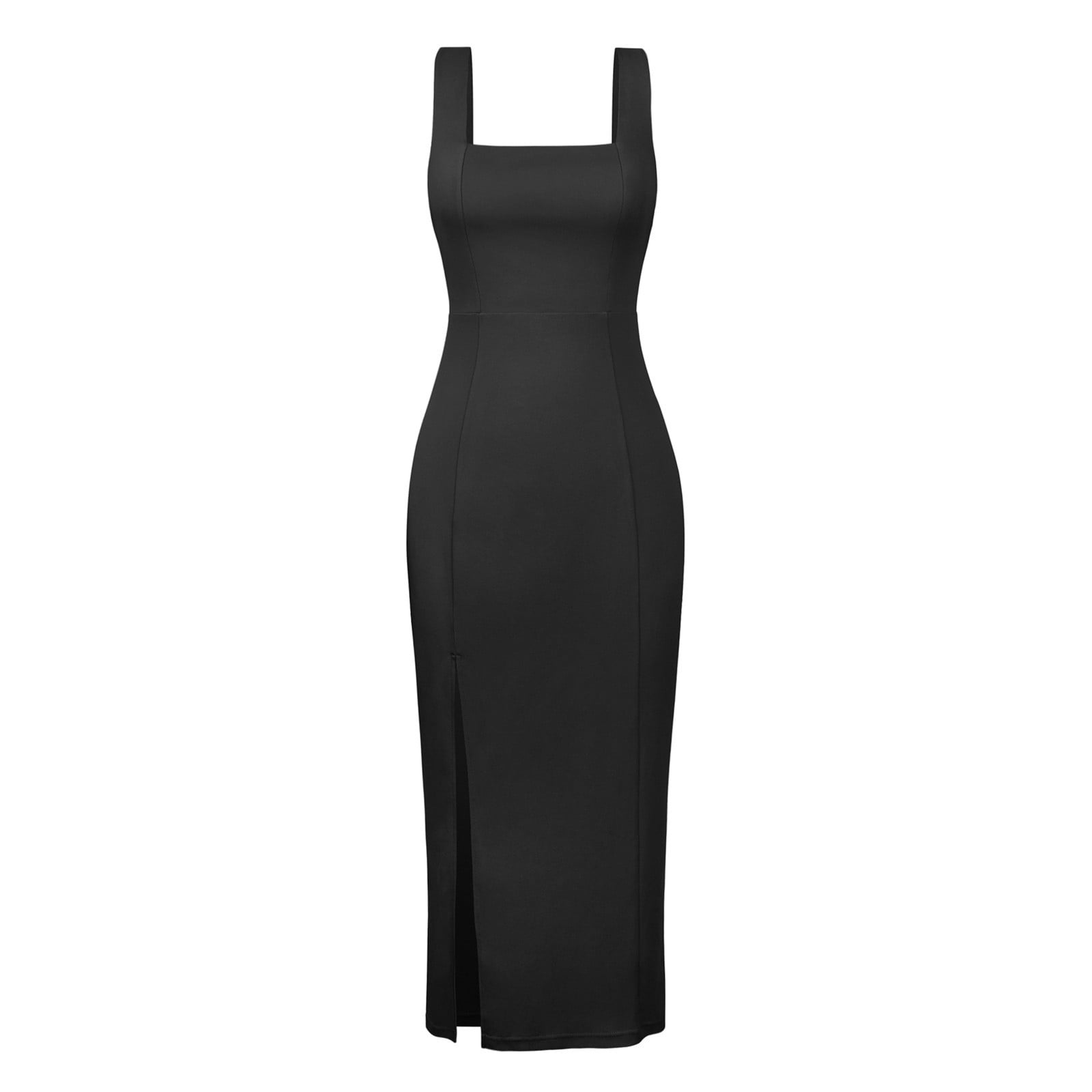 Yuhaotin Female Spring Dresses For Women 2024 Plus Size Black