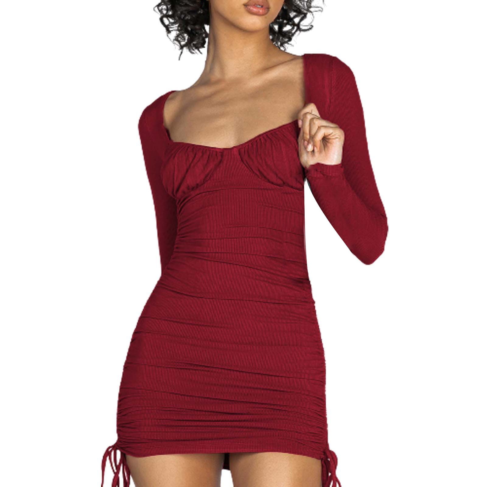 Yuhaotin Female Spring Dresses For Women 2024 Plus Size Sexy Women Long