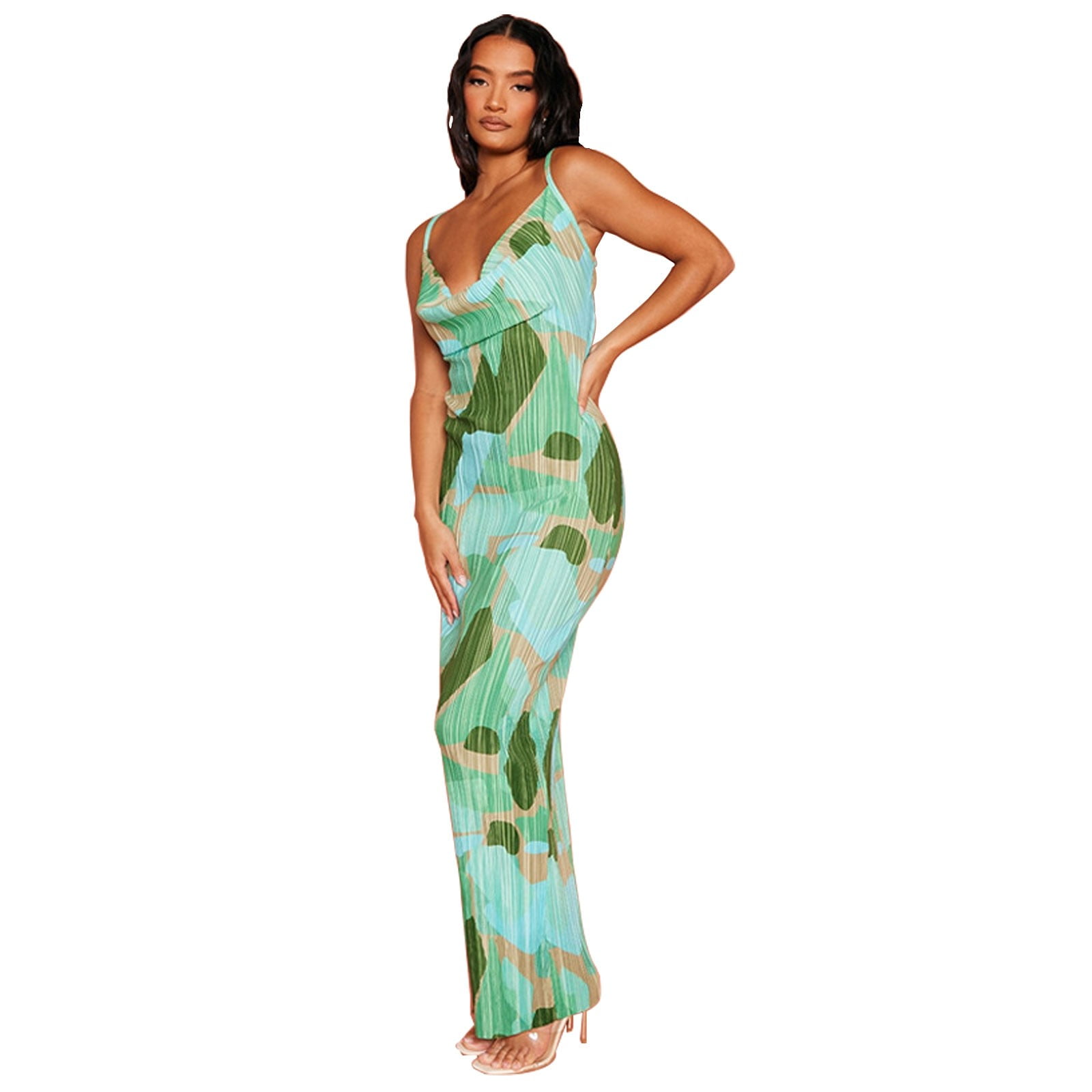 Yuhaotin Female Spring Dresses For Women 2024 Trendy Plus Size Elegant