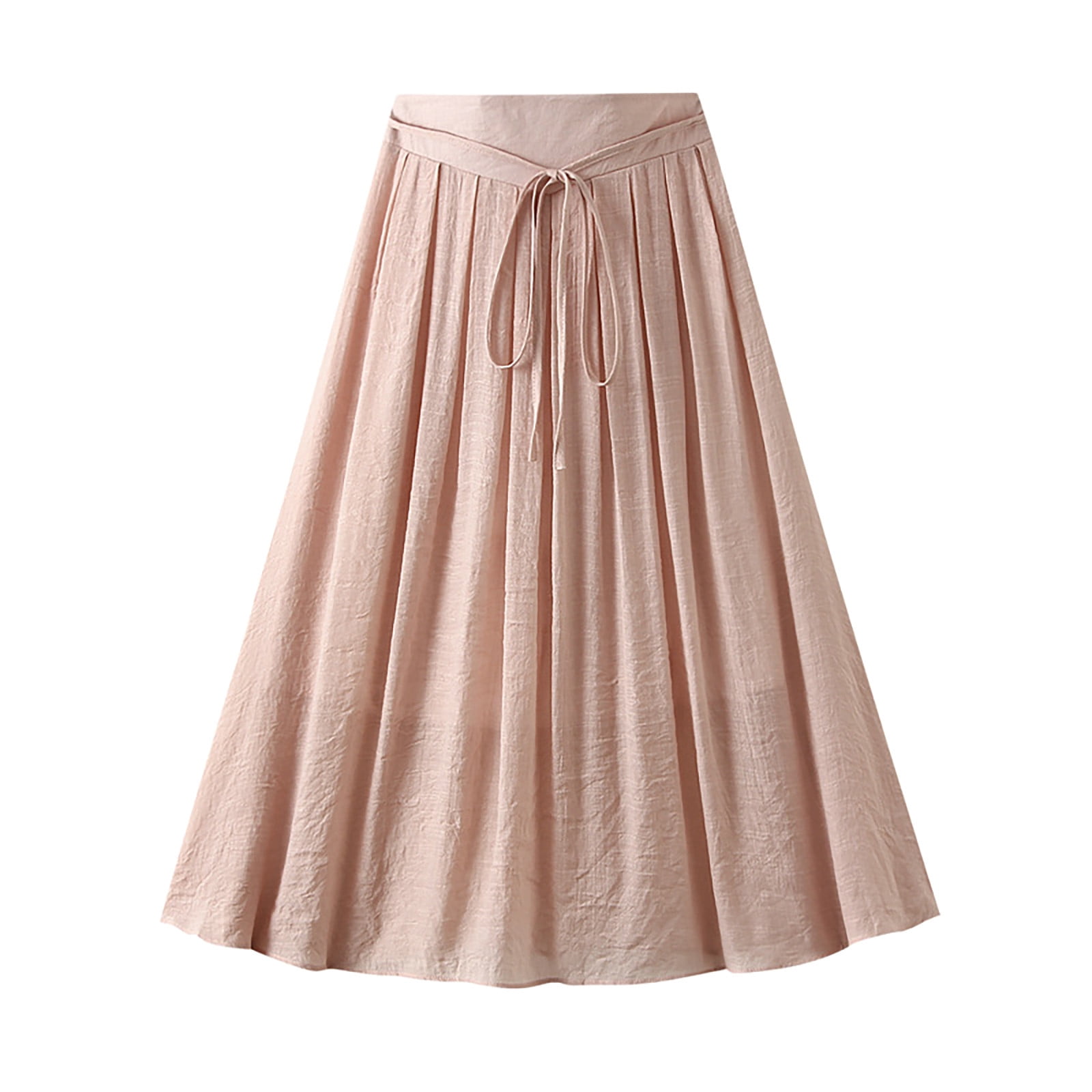 YUHAOTIN Female Womens Skirts Knee Length with Pockets Elastic Waist ...