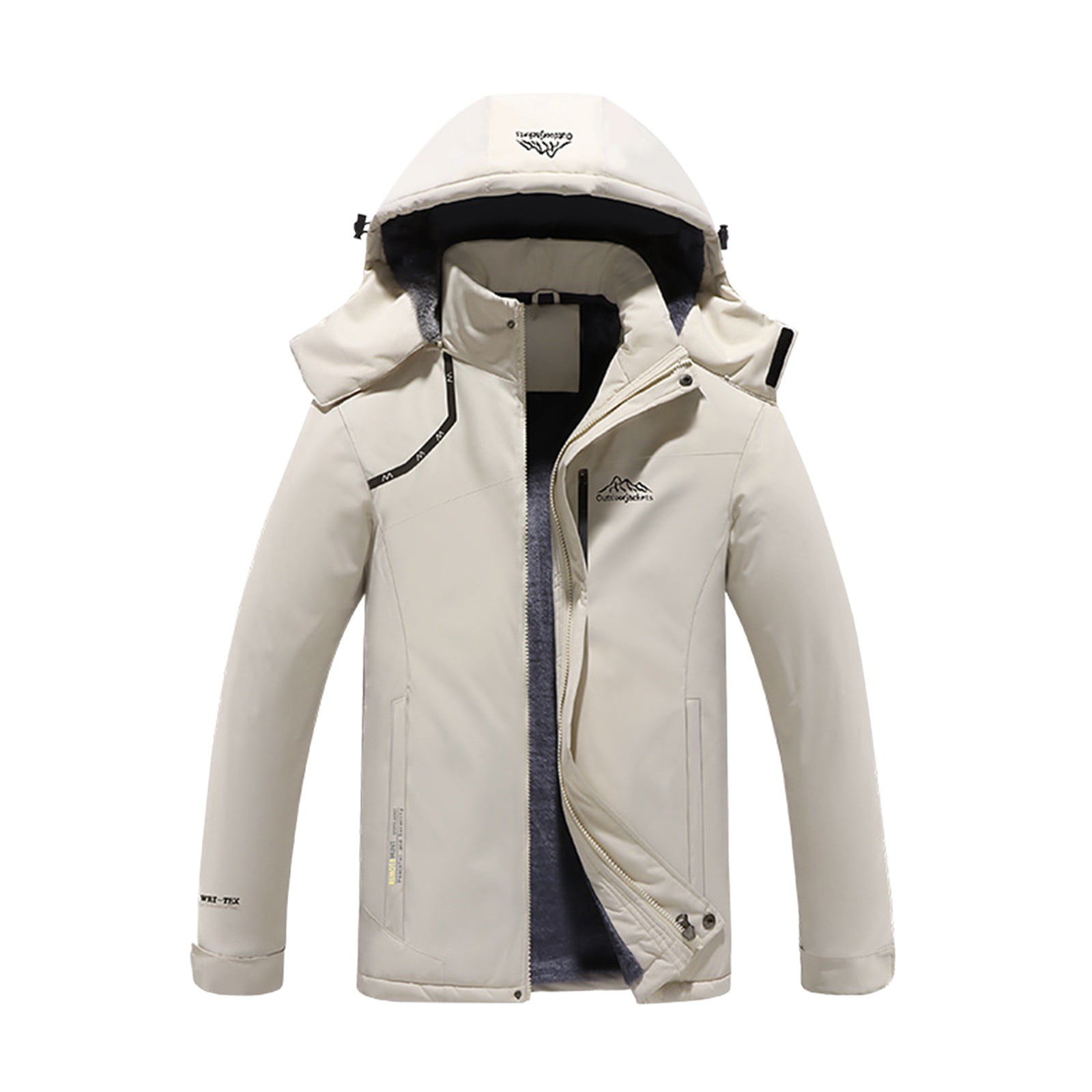 YUHAOTIN Jackets Jacket Men Male Jacket Color Matching Hooded Warm ...