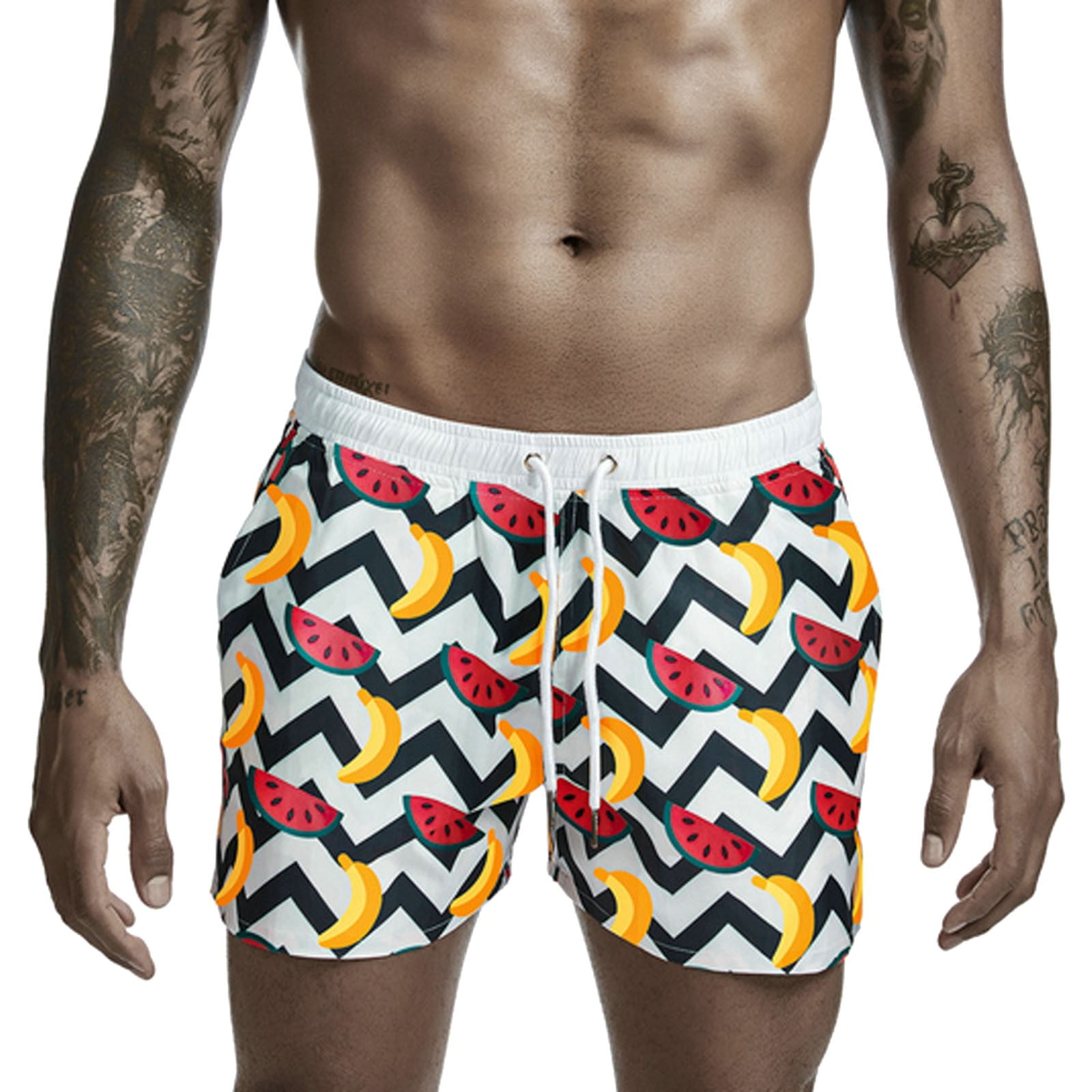 Yuhaotin Mens Swim Trunks Short Tight Mens Spring And Summer Leisure