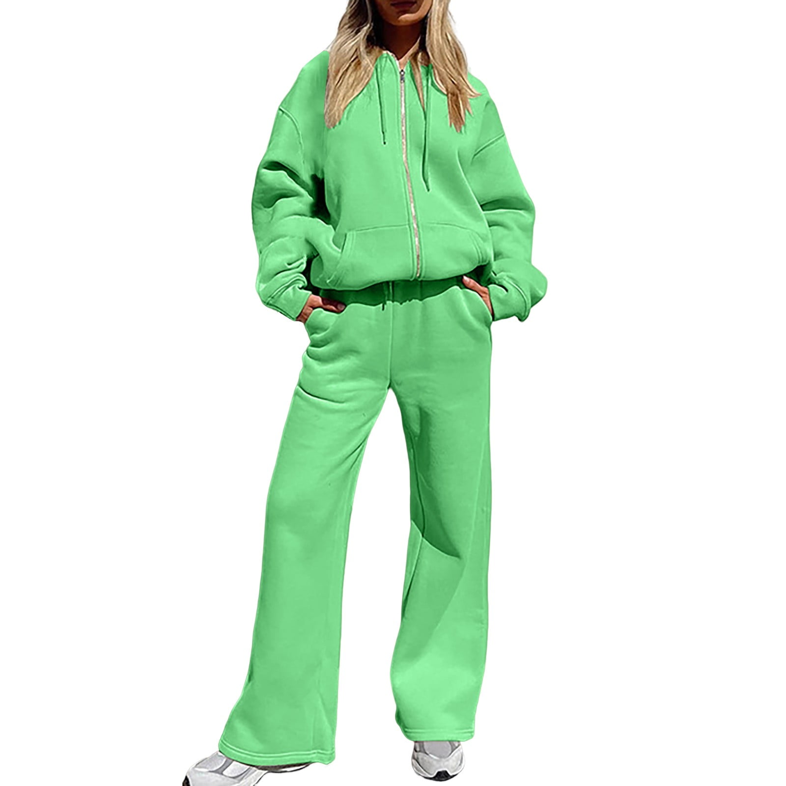 YUHAOTIN Two Piece Fall Outfits for Women 2024 Women Casual Solid Long ...