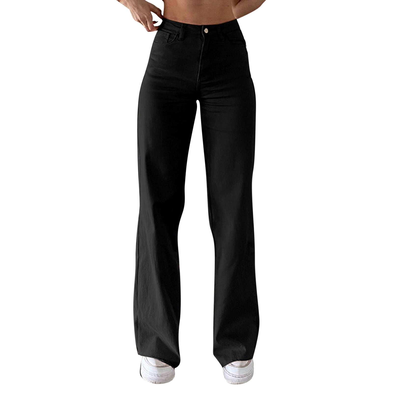 YUHAOTIN Women's Wide Leg Jeans Tall Women's 2024 New Autumn New Casual ...
