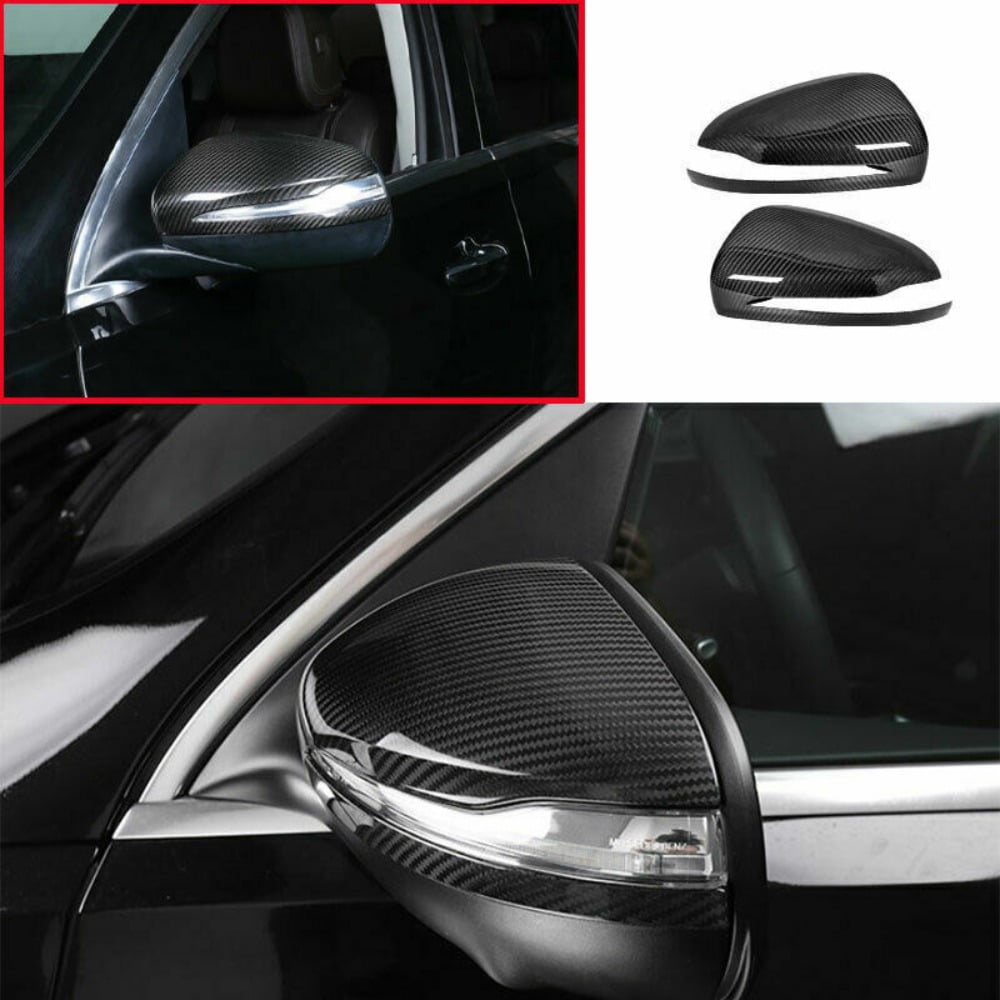 YUHUI1 Dry Carbon Fiber Rear View Side Door Mirror Cover Fit for Benz ...