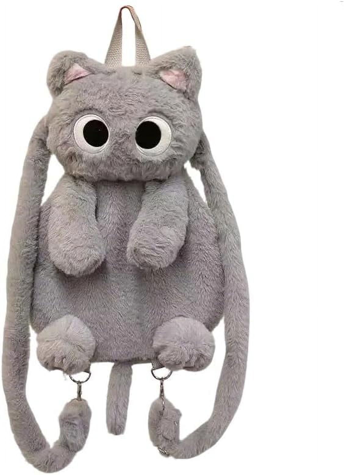 YUHUINCZRY Plush Backpack,Black Cat Backpack,Stuffed Animal Backpack ...