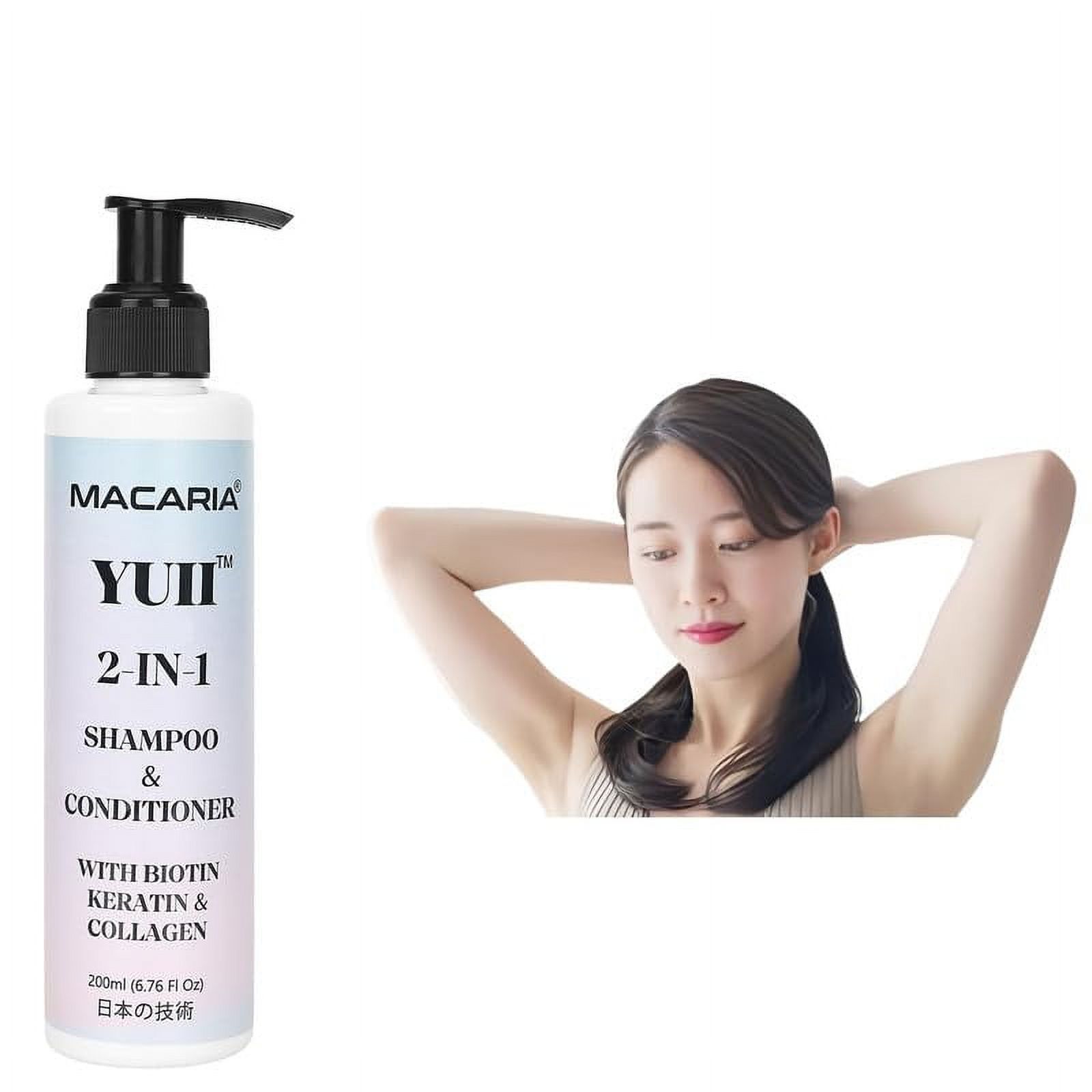 YUII 2-in-1 Shampoo & Conditioner With Biotin, Keratin & Collagen for Falling Hair for Women ...