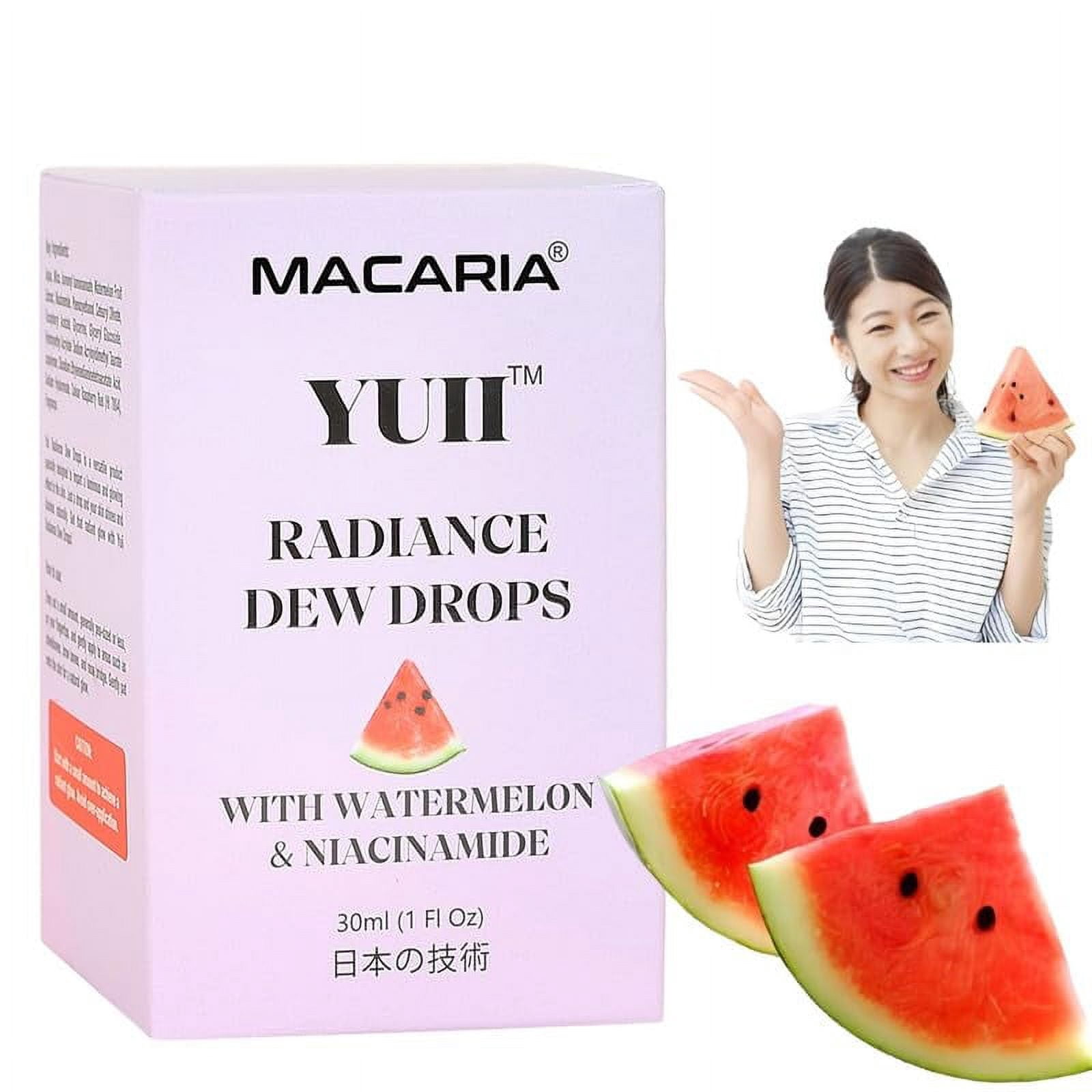 YUII Dew Drops Glow Niacinamide Watermelon Toner - Face Serum with ...