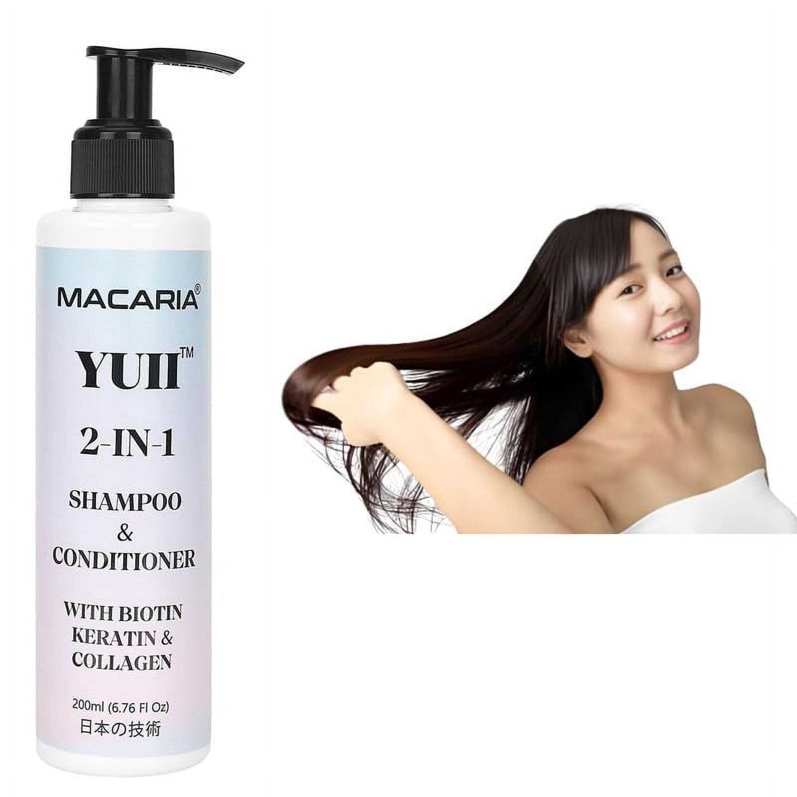 YUII Keratin & biotin and collagen shampoo and conditioner thick and ...