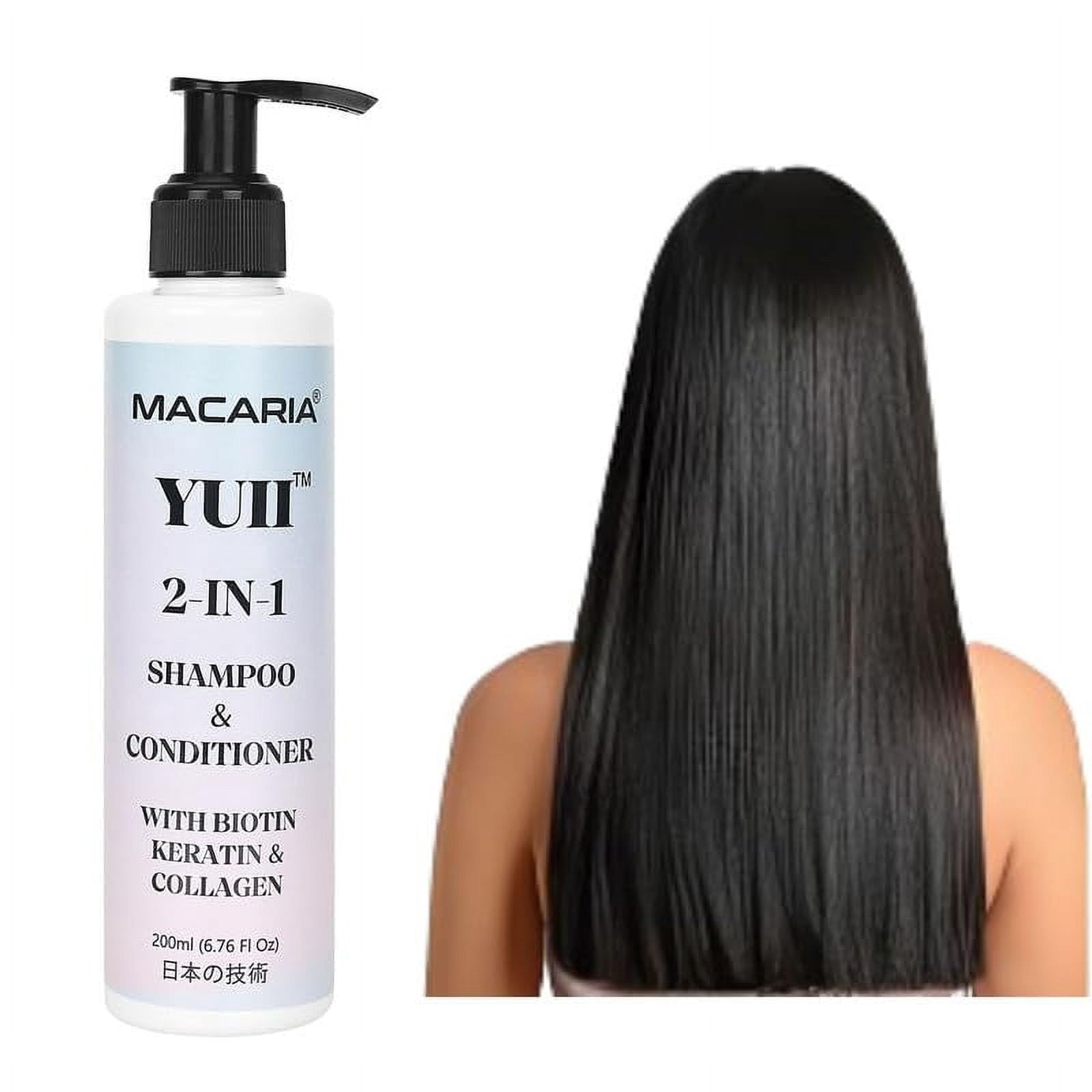 YUII Keratin & biotin and collagen shampoo and conditioner thick and ...