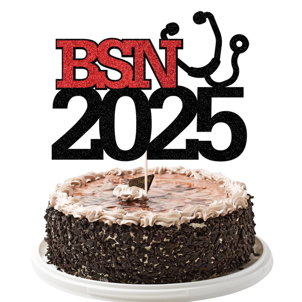 YUINYO BSN 2025 Cake Topper - RST1 Class of 2025 Nurse Graduation Cake ...