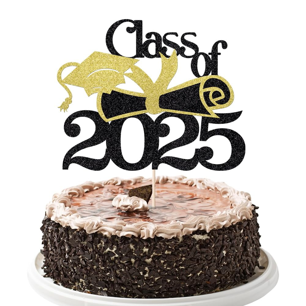 YUINYO Class of 2025 Cake Topper RST1 - Congrats Grad Decorations ...