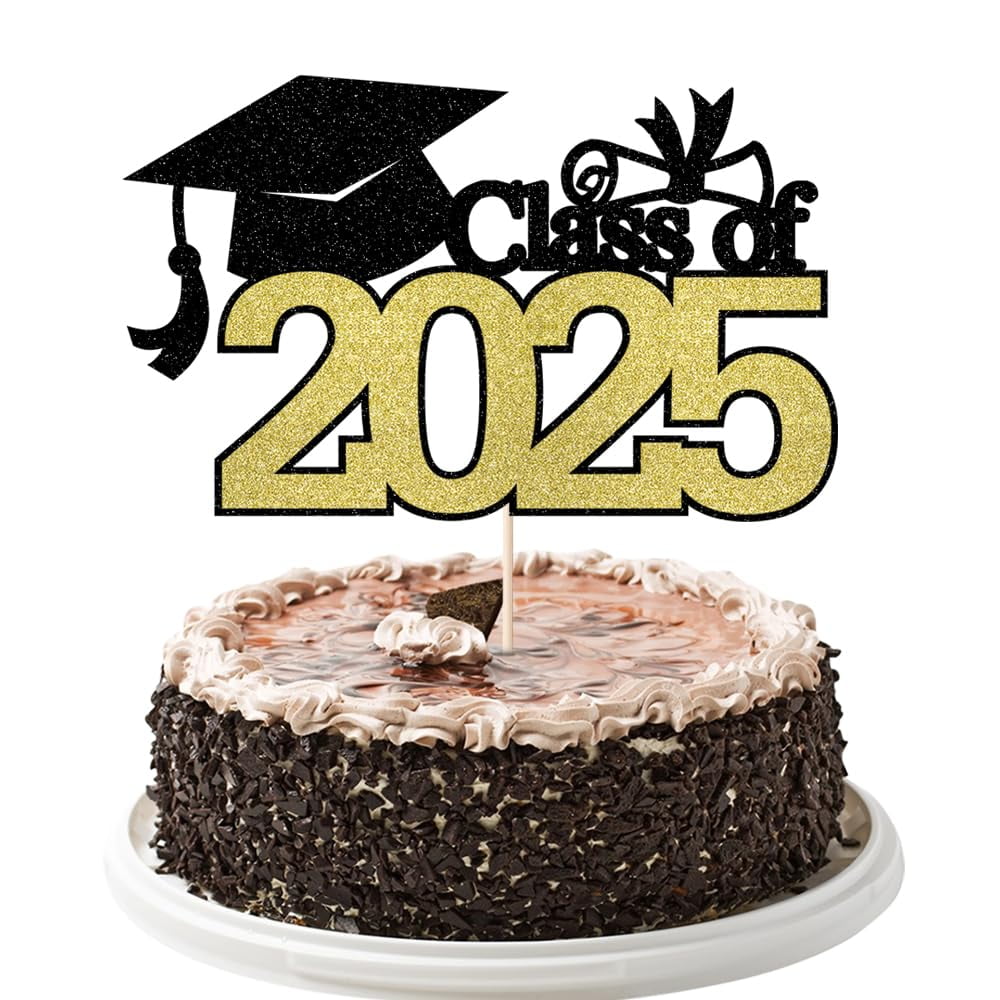 YUINYO Class of 2025 KEF16 Cake Topper - Congrats Grad Decorations ...