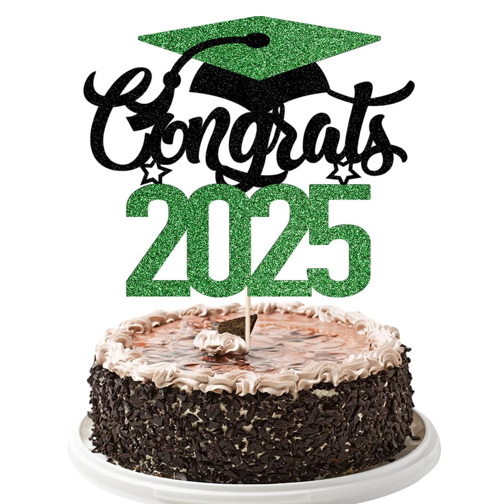 YUINYO Congrats 2025 Cake Topper, Congrats RST1 Grad, Senior High ...