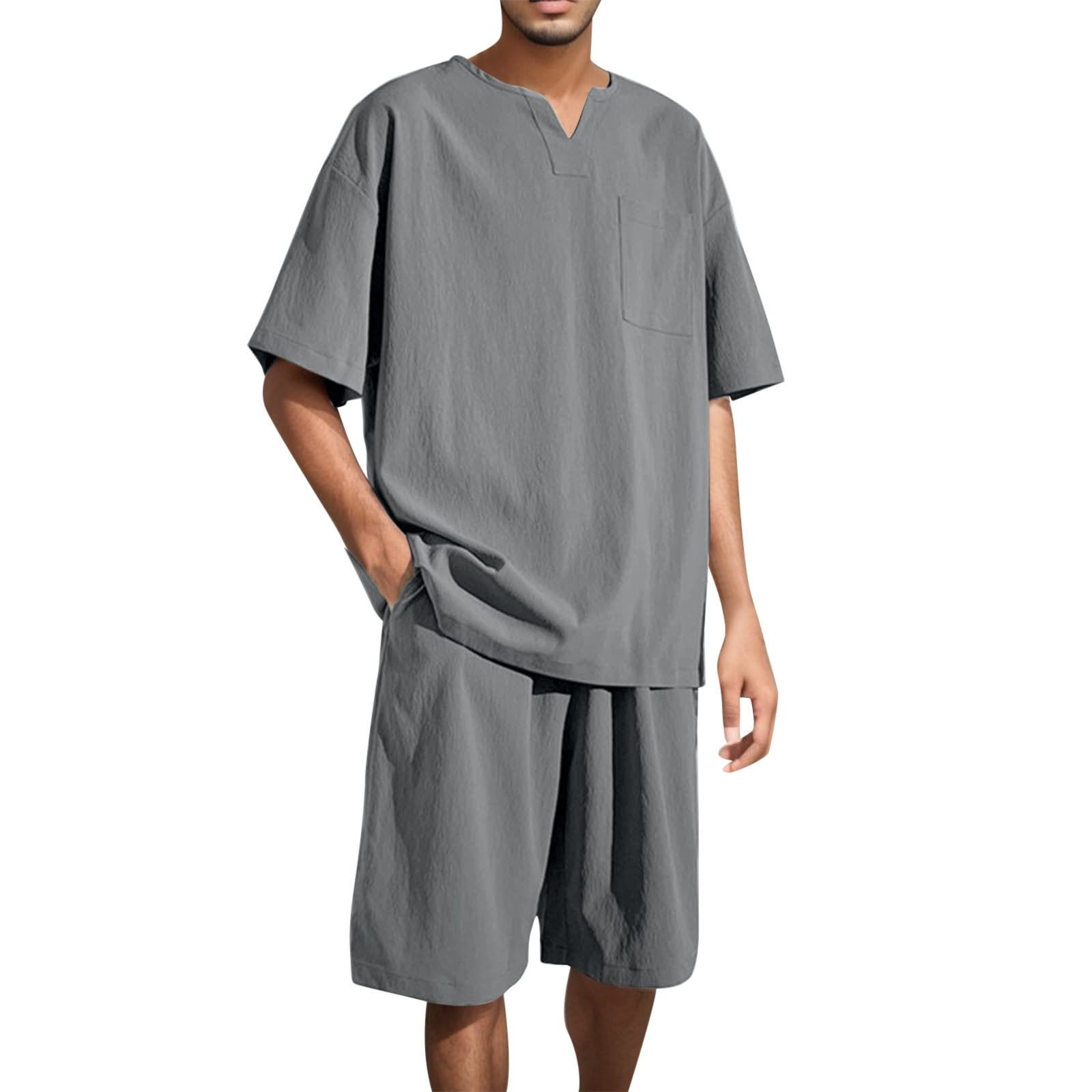 Youmylove Men Short Sets Outfits 2 Piece Casual Summer Tracksuits ...