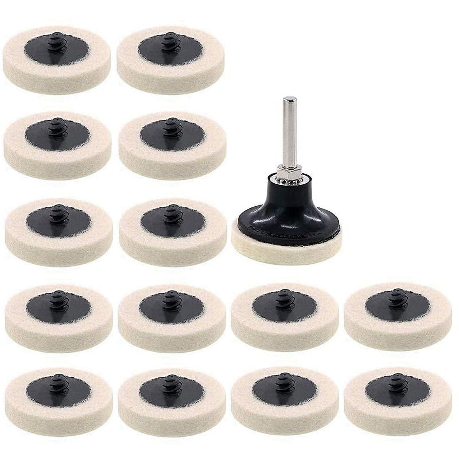 YULIJU 16Pcs 2 Inch Fabric Disc Polishing Buffing Pads Wheels Disc ...