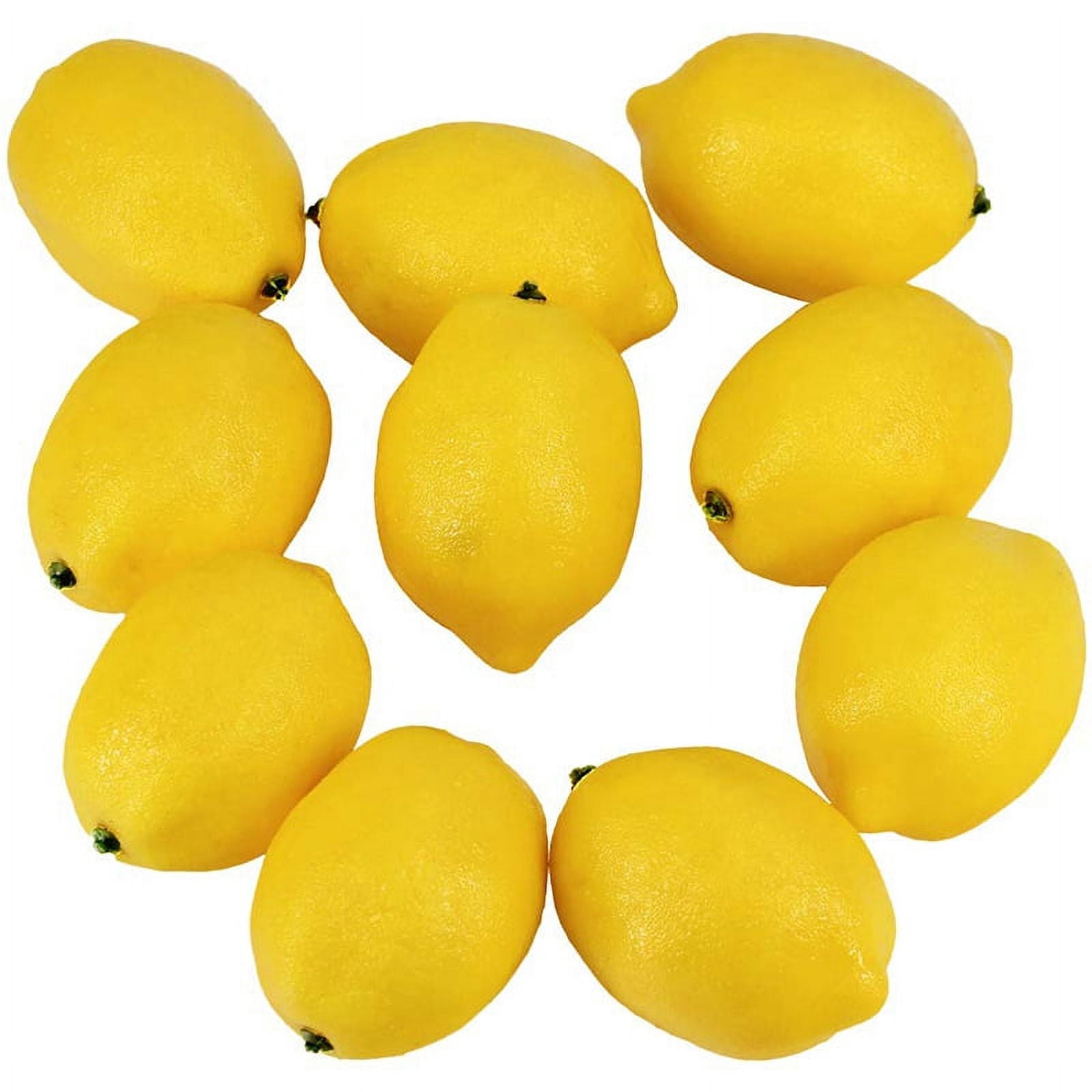 YULIJU 20 Pcs Artificial Lemons Fake Lemons Faux Lemons Fruits in ...