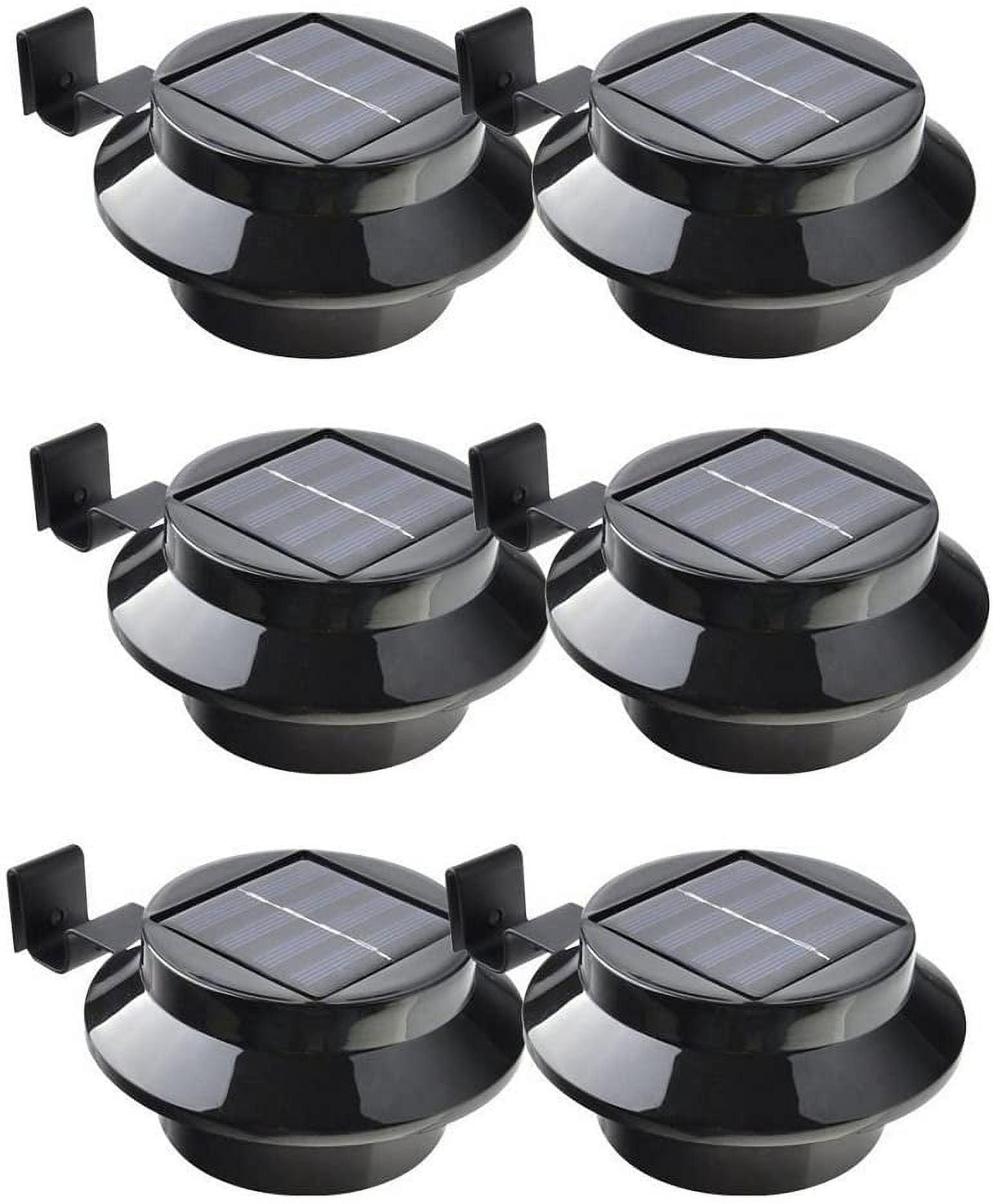 YULIJU Vitdipy Solar Powered LED Lights 6 Pack for Gutter, Fence, Roof ...